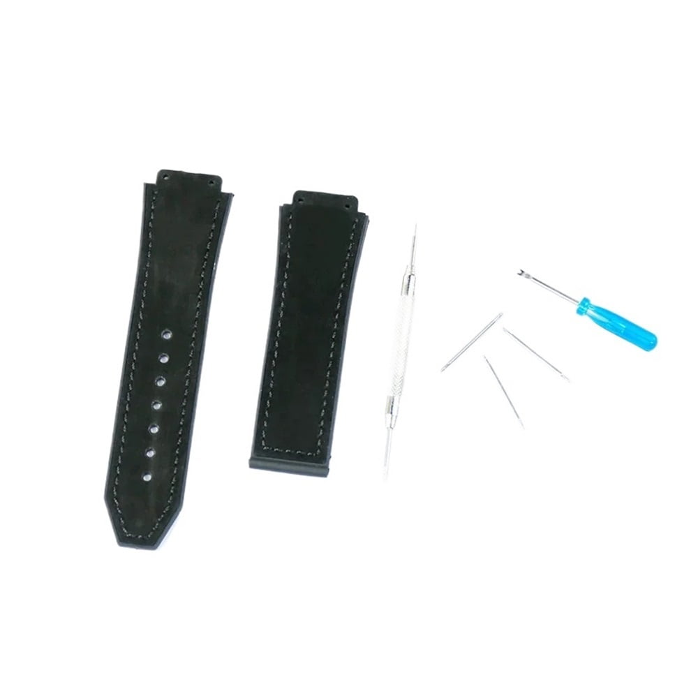Watch Accessories Leather Strap Scrub Leather Fit For Hublot Watch ...
