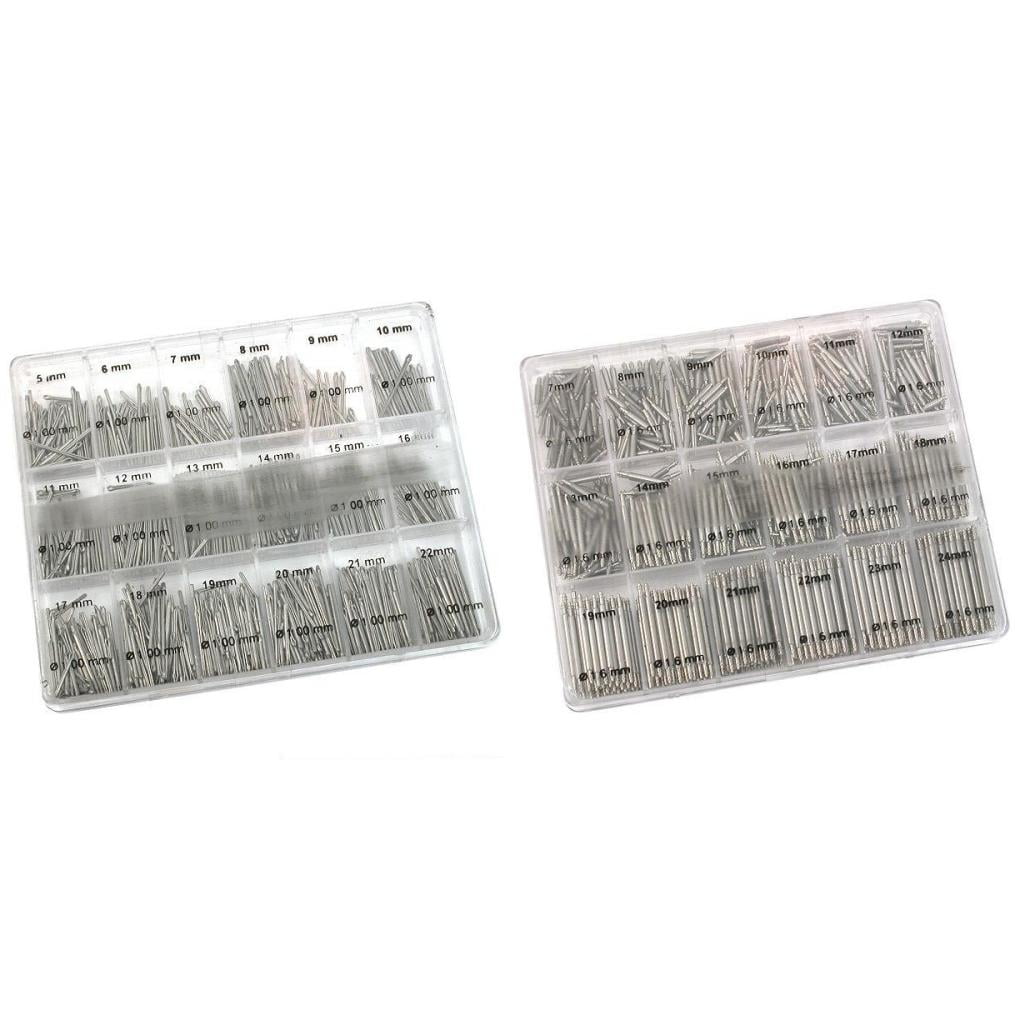 Watch Band Cotter Pins & Spring Bars Watch pin Assortment Kit 1800 Pcs ...