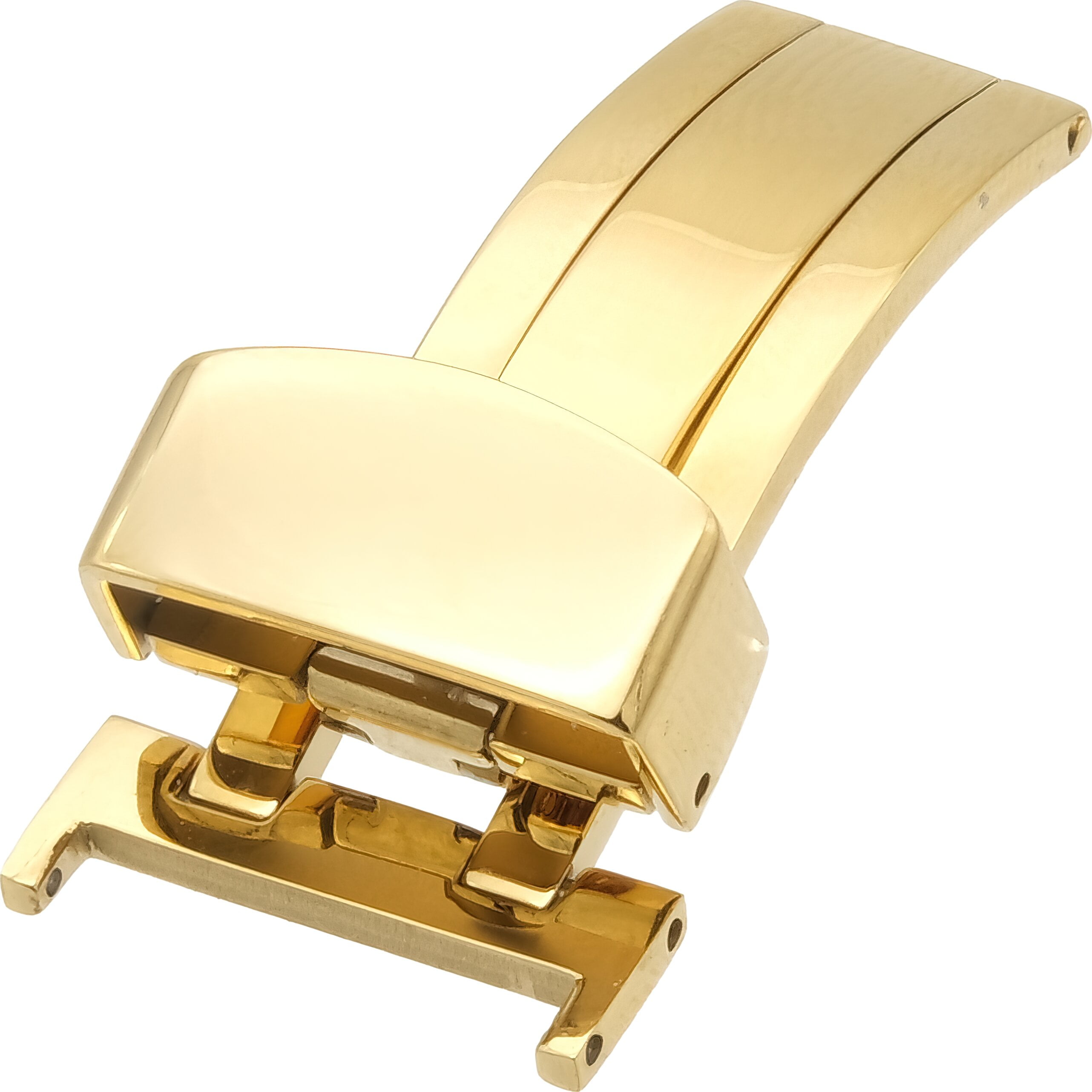 Watch Band Deployment Buckle Yellow Gold Plated 16mm A+ - Walmart.com
