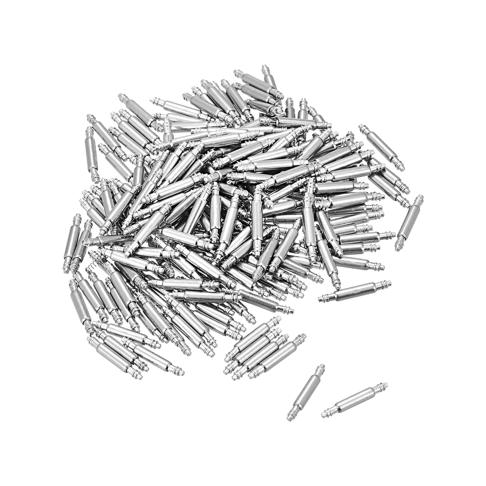Watch Band Link Pin 1.5mm Dia Stainless Steel Double Flanged End Spring ...