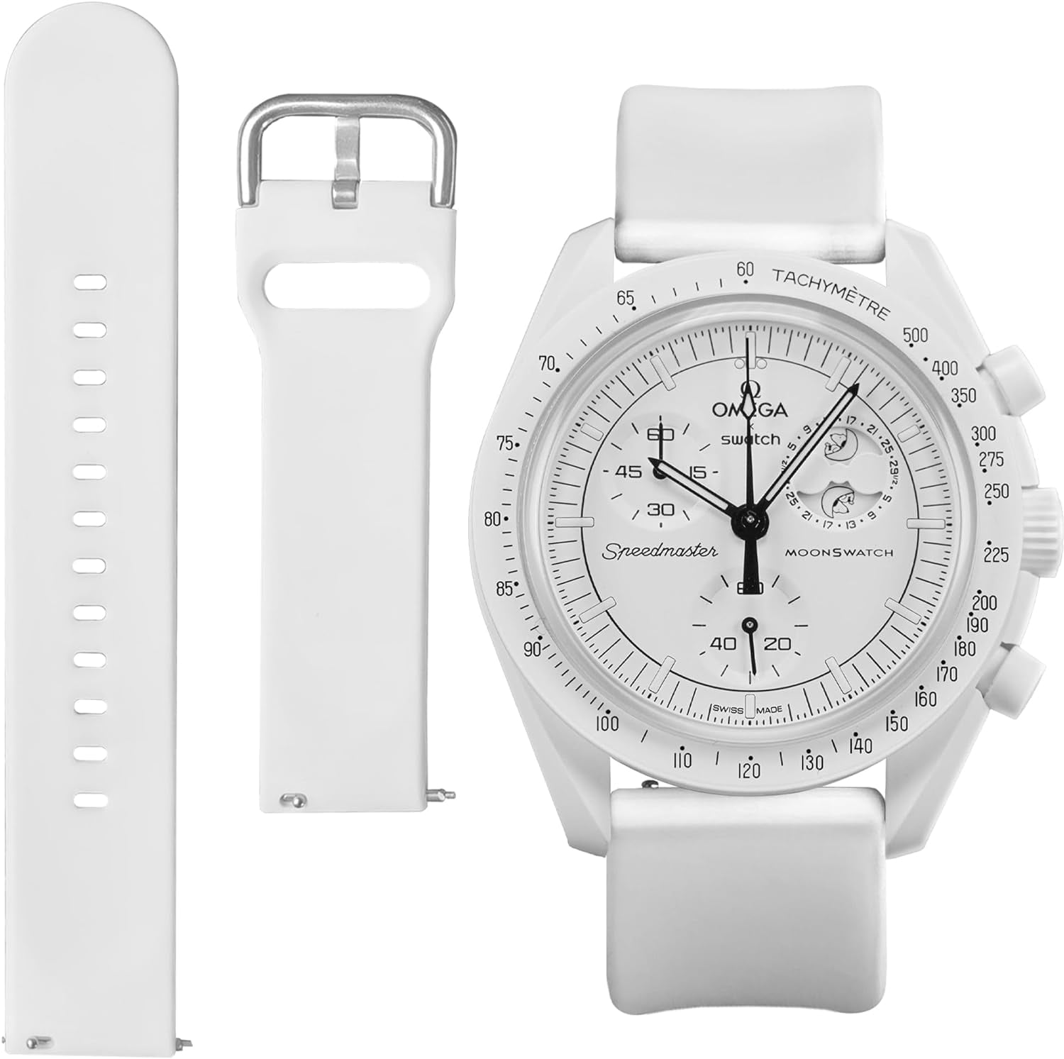 Watch Band for Omega X Swatch Moonswatch Speedmaster Quick Release ...