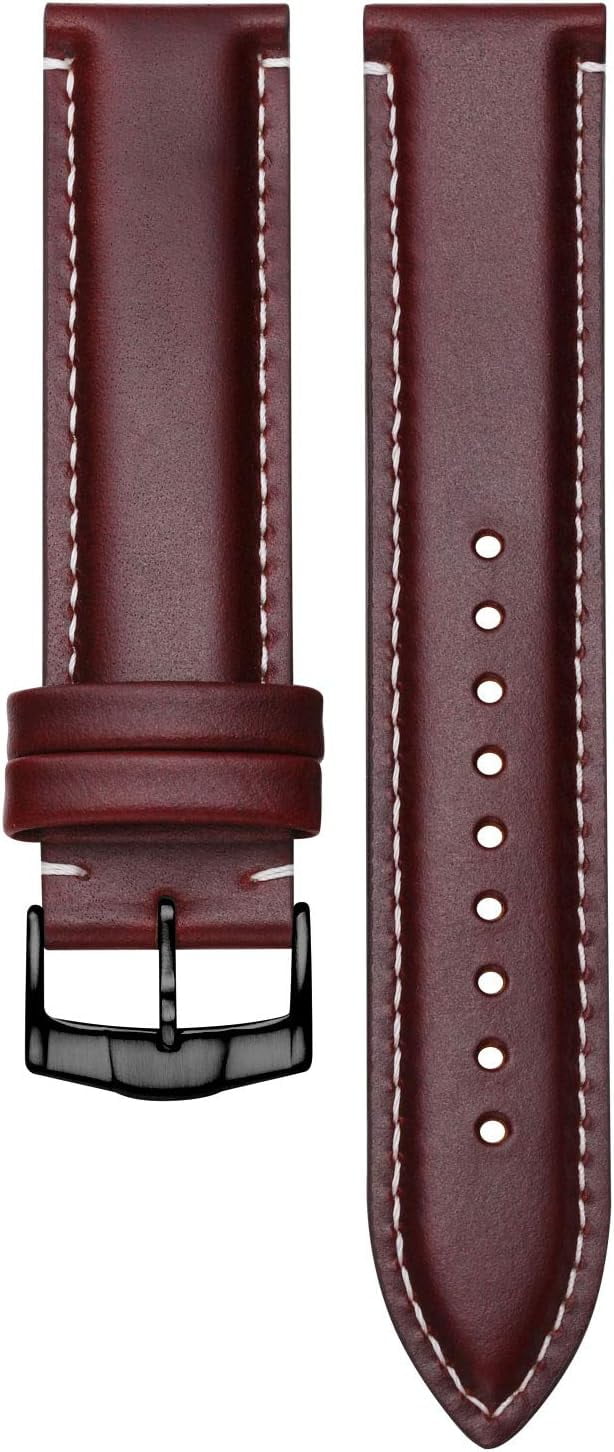 Watch Band Quick Release Leather Top Grain Leather Watch Strap 18mm ...
