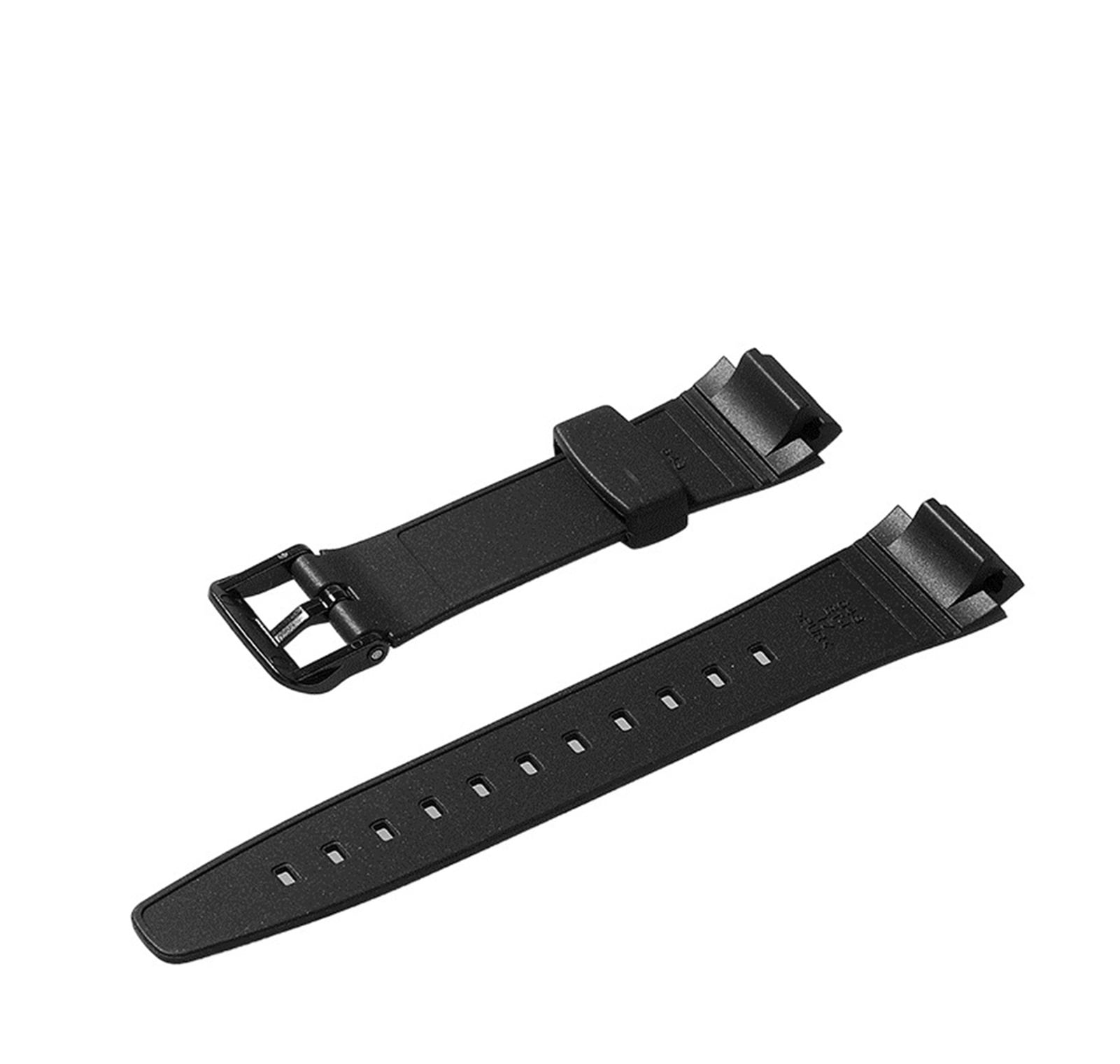 Watch Band Replacement Strap For AQ-163W-1B AQ-160 16mm Black Resin ...