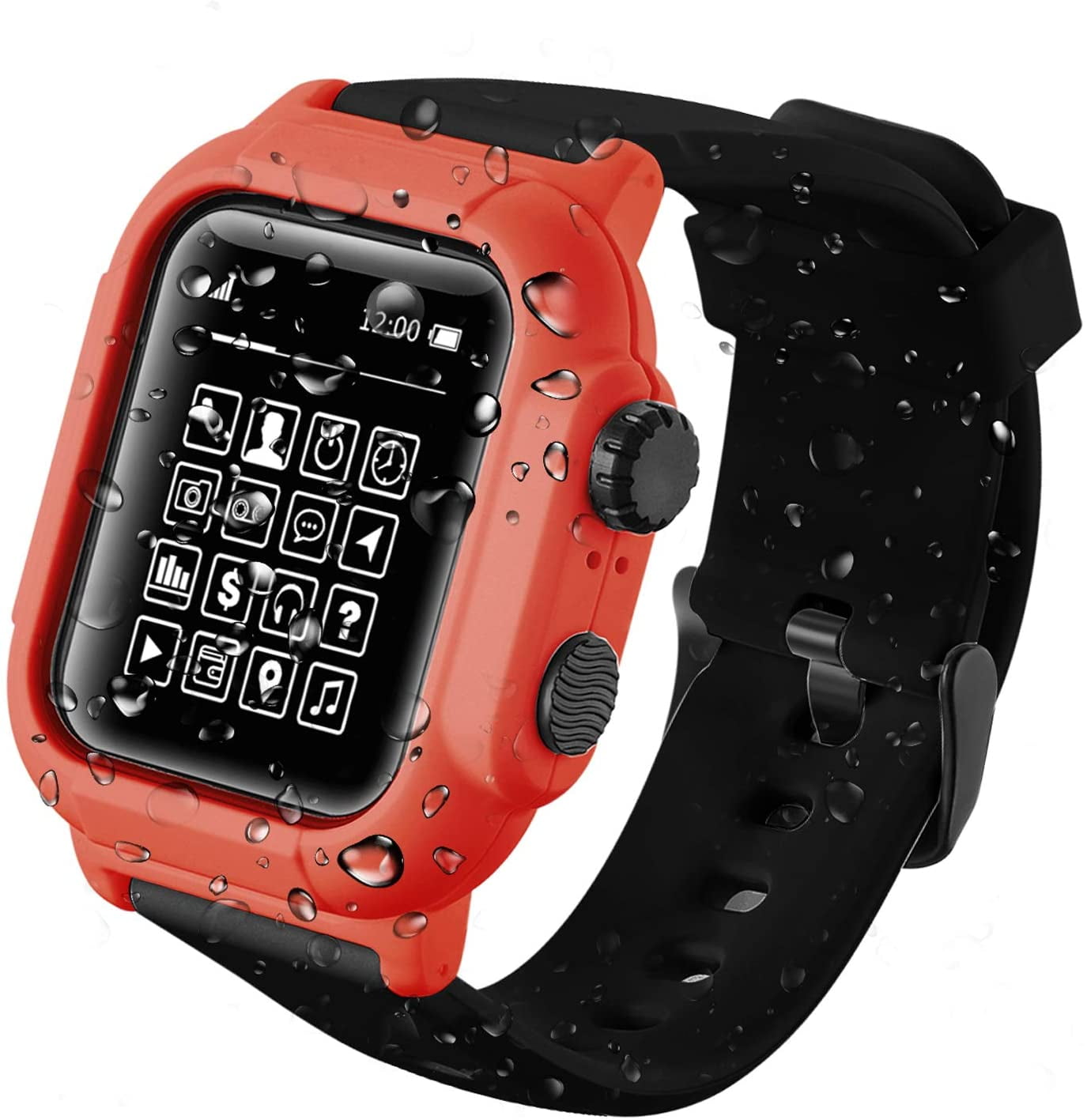 Watch Band Strap for Apple Watch Series 1/2/3/4/5/6/SE，IP68 Waterproof ...