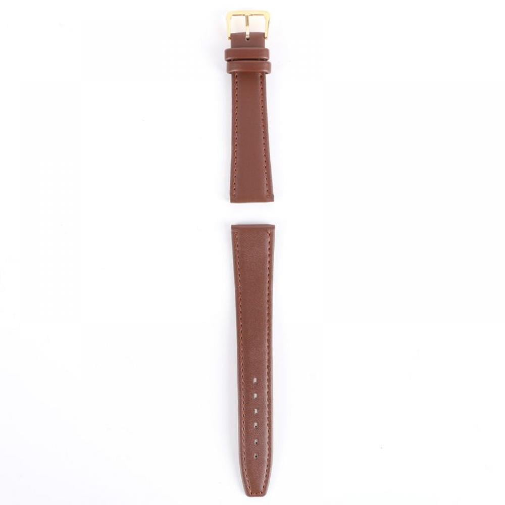 Watch Band Strap Long Pin Buckled Adjustable Leather Wristband Wristwatch Bands Replacement ...