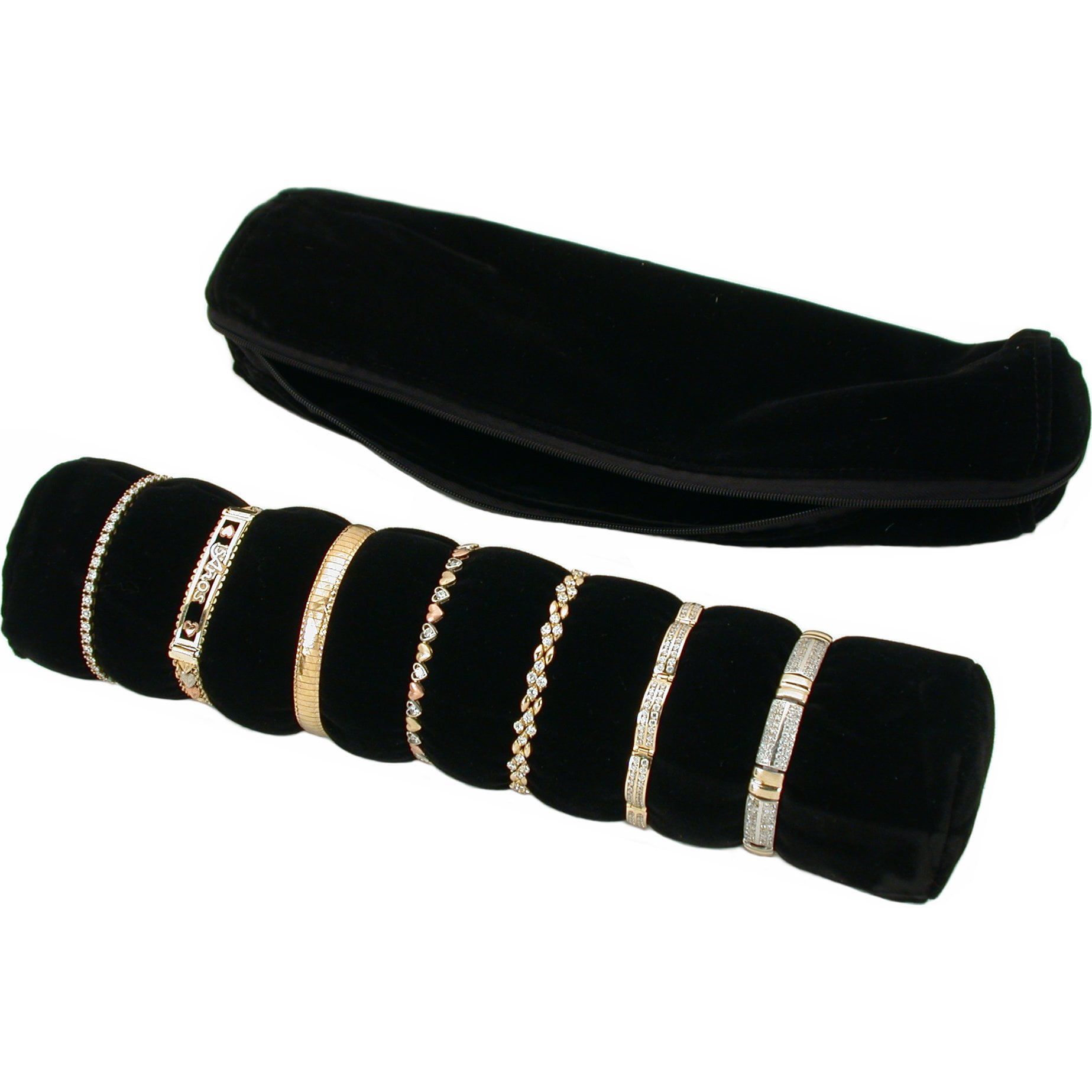 Watch Bangle Bracelet Travel Pouch Jewelry Display Box - Walmart.com