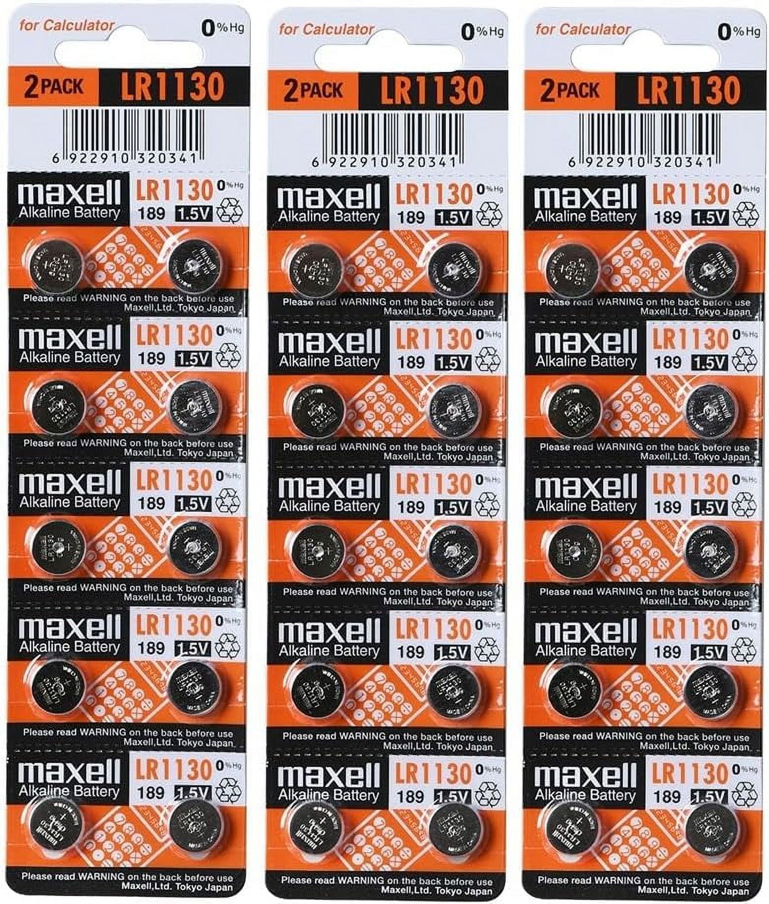 Watch Battery Button Cell LR1130 AG10 Pack of 30 Batteries New Hologram ...