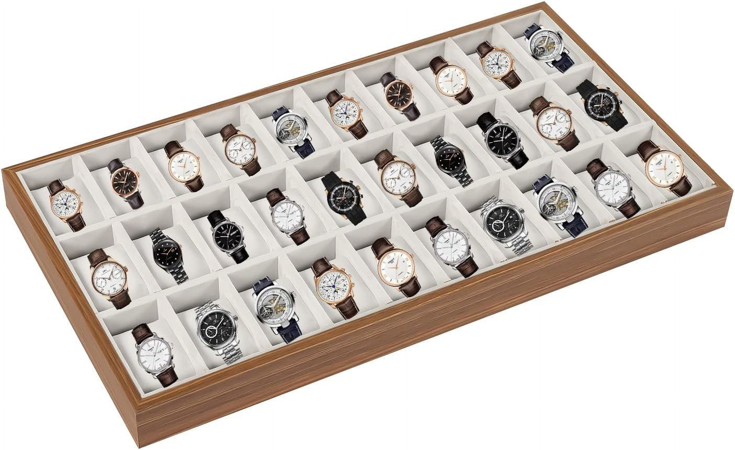 Watch Box, Elegant Portable Watch Collection Box, Watch Display Tray ...