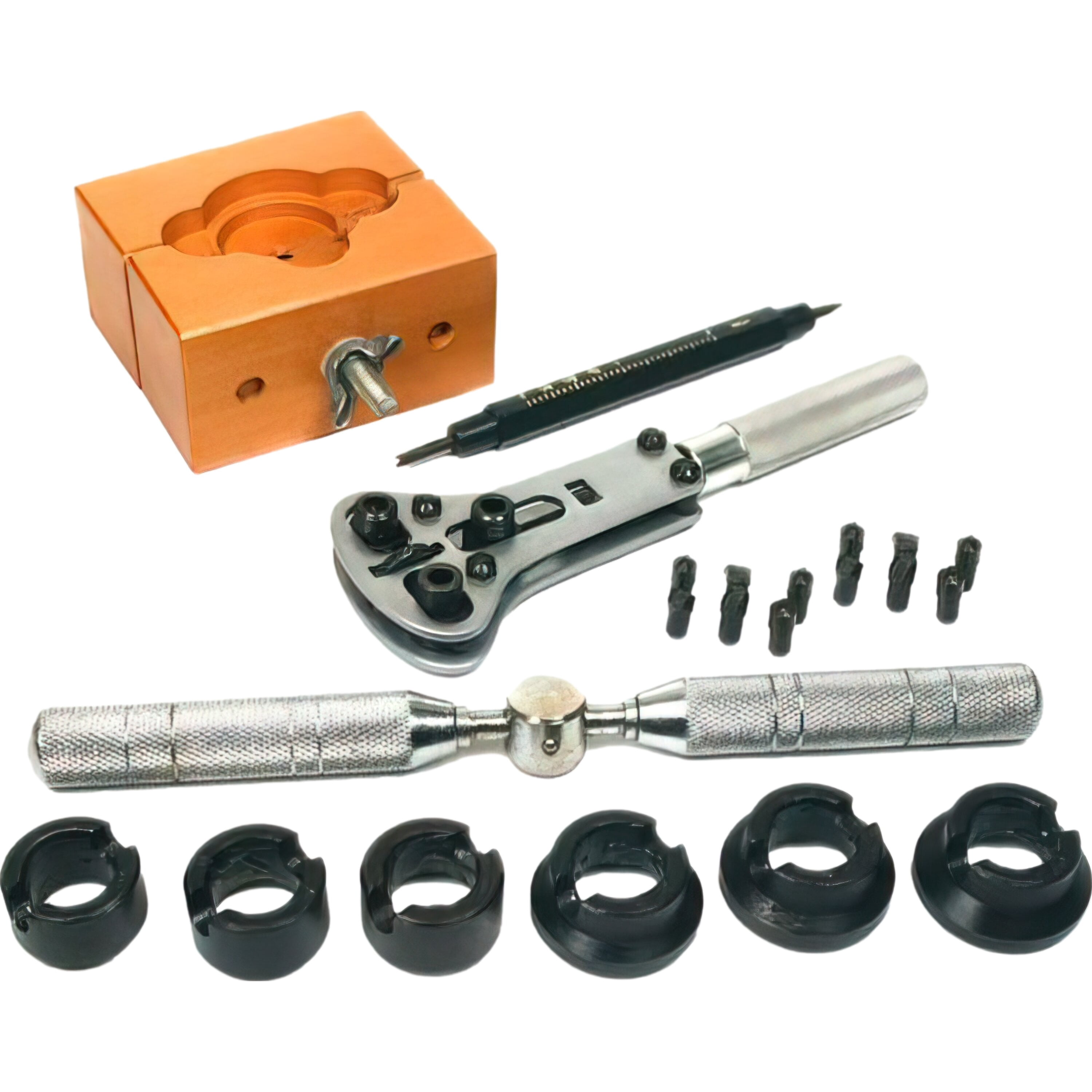 Watch Case Openers Spring Bar Tool & Wood Holder Watchmaker Watch Maker ...