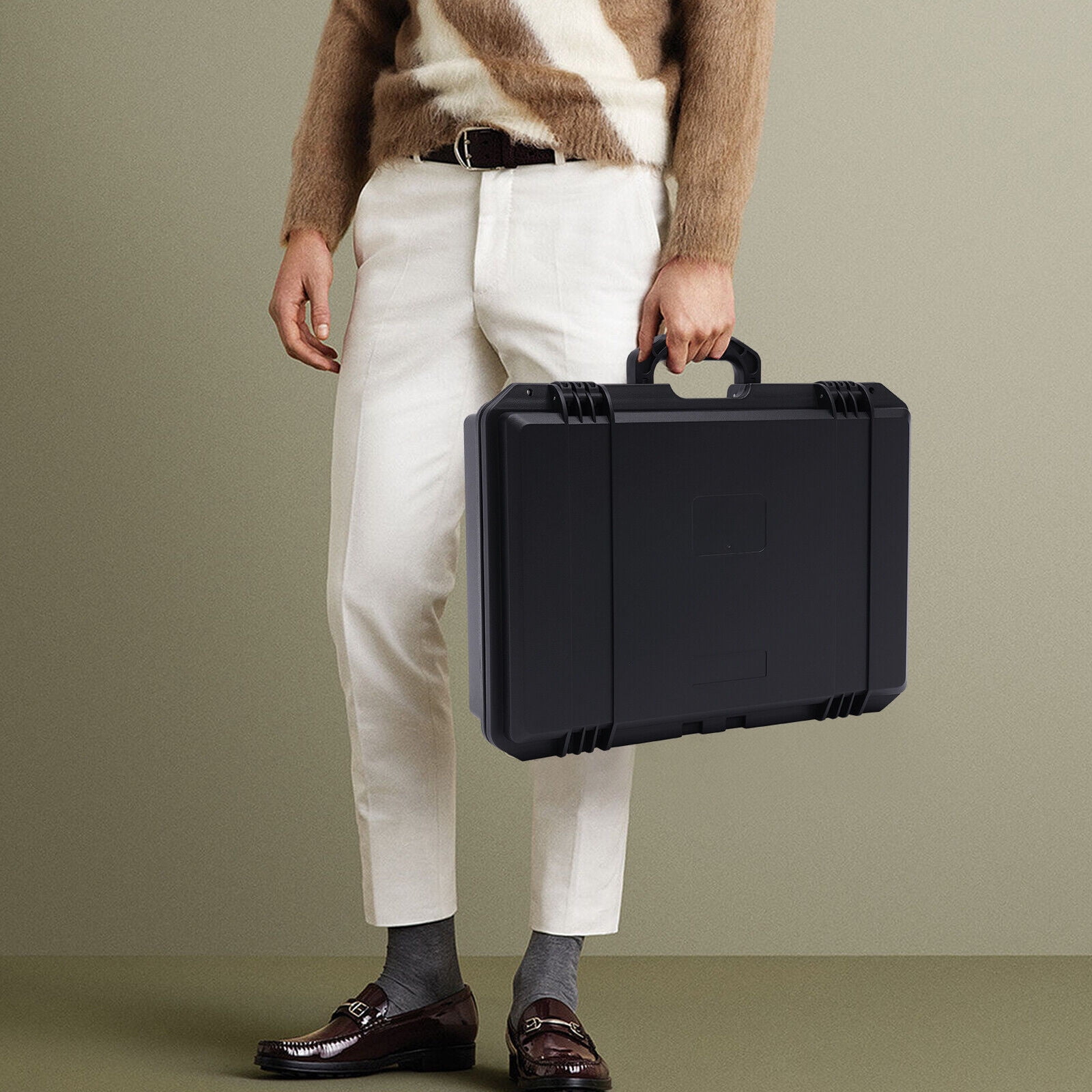 Watch Case for 15 Watches Collectors Display Storage Briefcase Watch ...