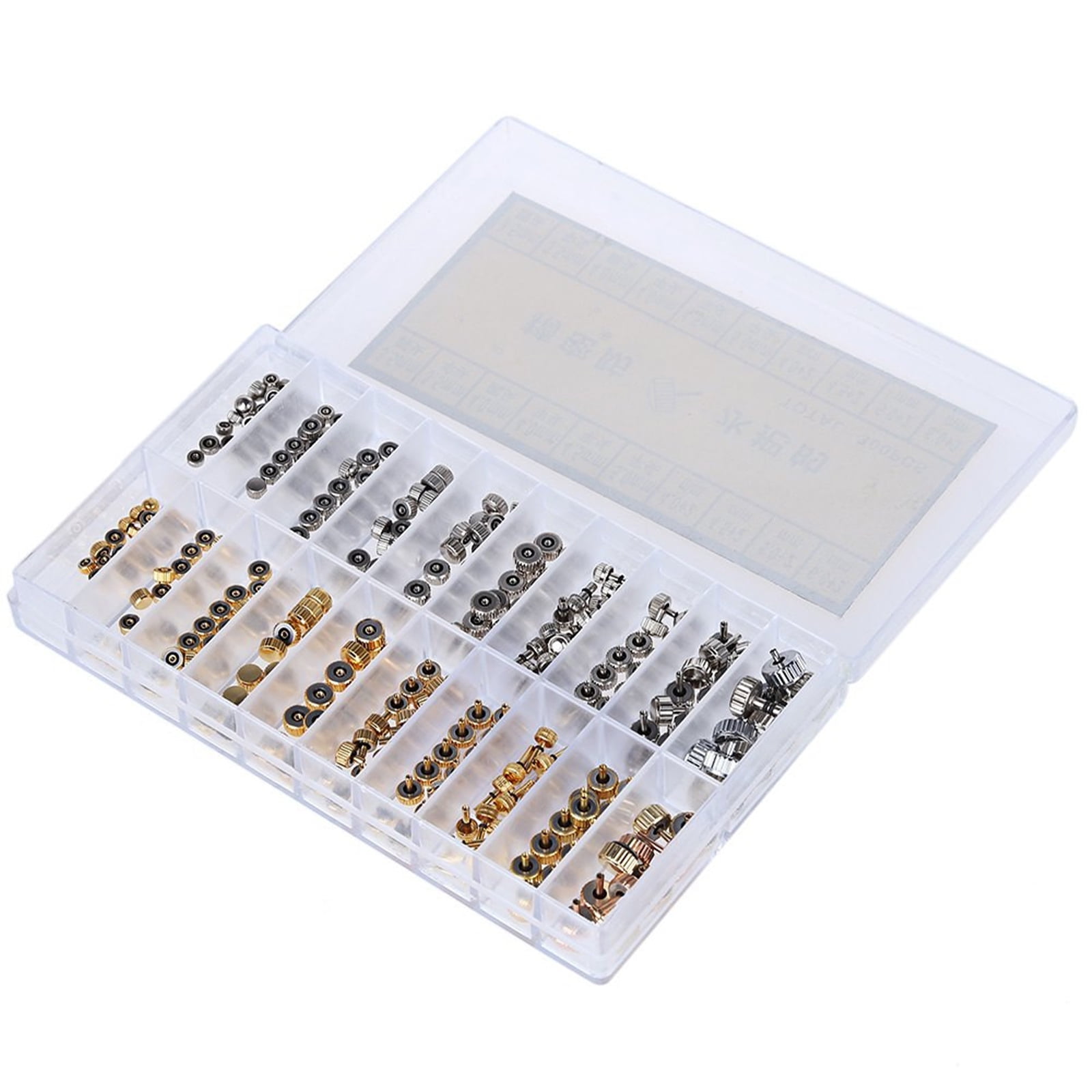 Watch Crowns Mixed Watch Stem Crown Repair Parts Assortment Set with ...