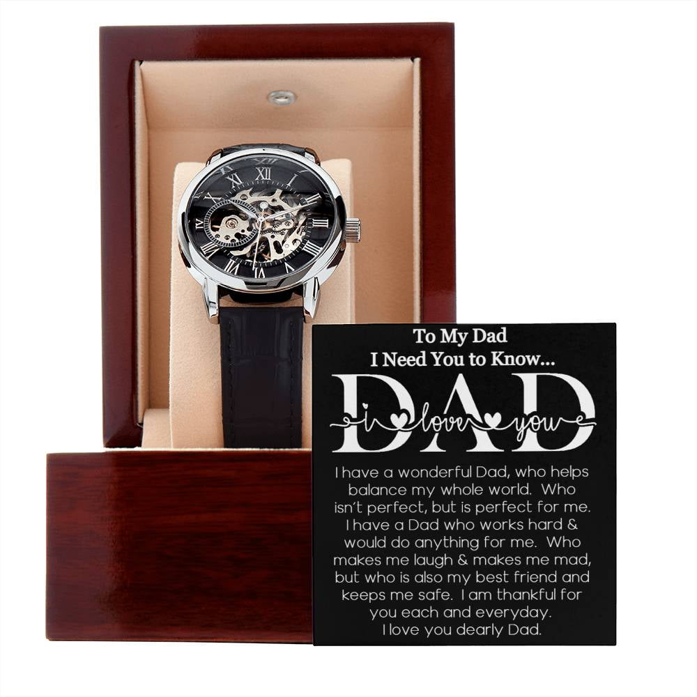 Watch for Dad I Love You Dad I Need You To Know Heartfelt Openwork ...
