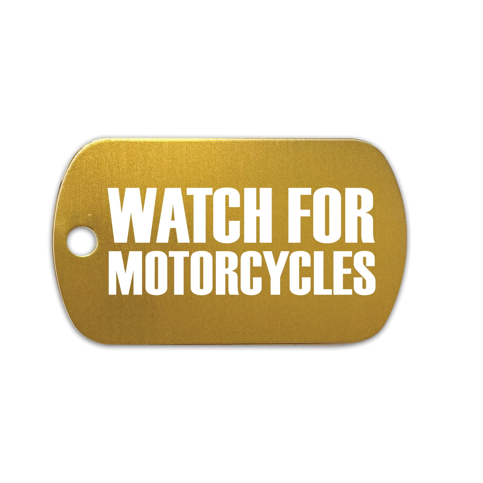 Watch For Motorcycles GI Dog Tag Aluminum Keychain bike motorcycle ...