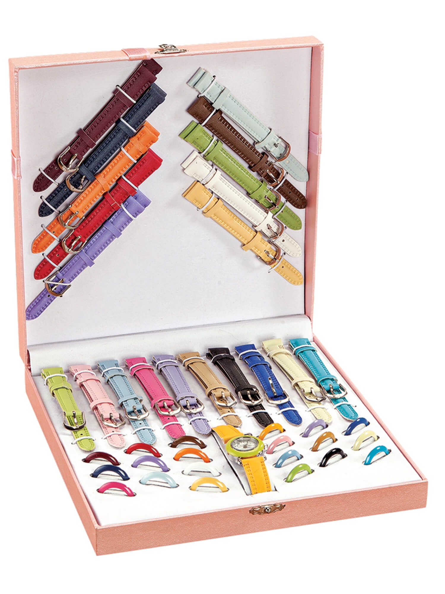 Deluxe Holiday Watch Gift Set - 42 Pieces, Mix & Match, 21 Colors, PU ...