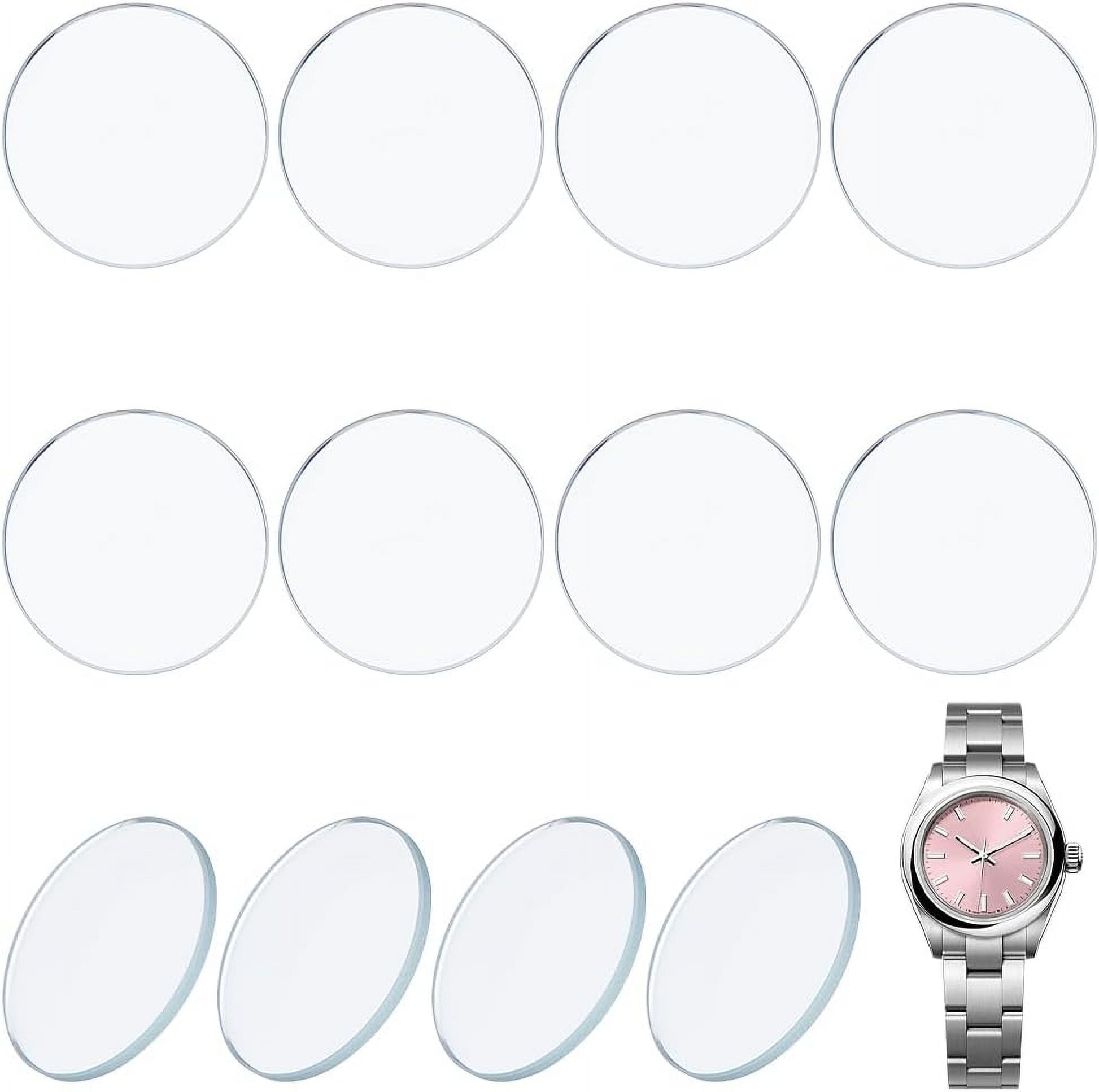Watch Glass Lens Replacement Round Parts Flat Watch Glass Lens Watch ...