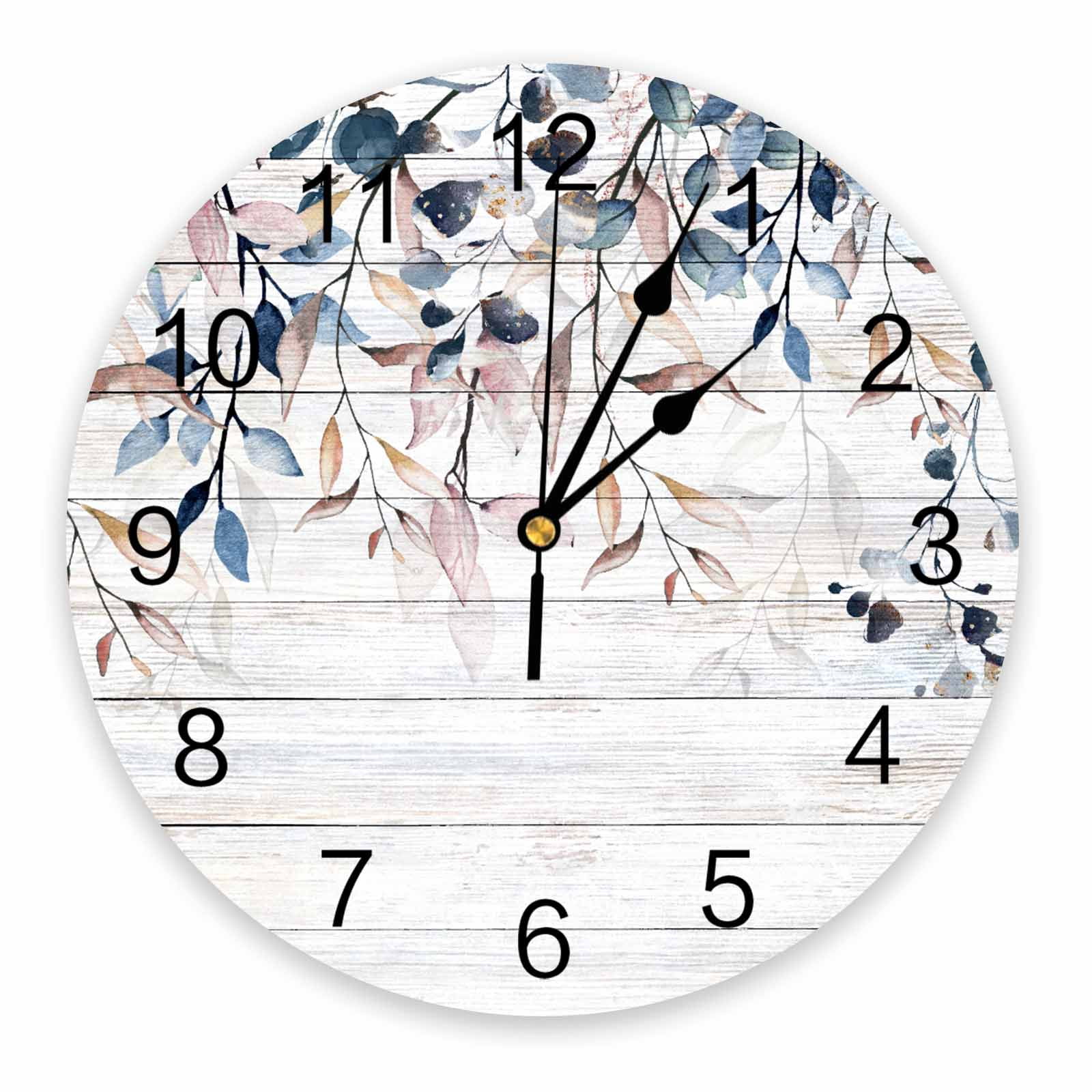 Watch Hangg Wall Decor Home Room Livg Clock Silent Modern Clock Wall ...