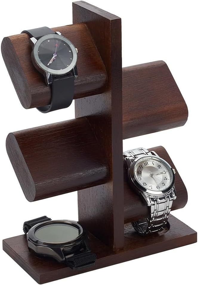Watch Holder Stand Wooden Watch Display Tower Multiple Watch Organizer ...