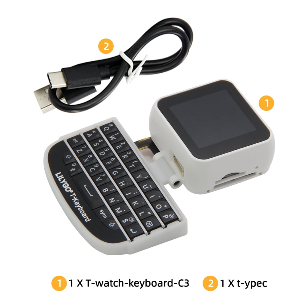 Watch-Keyboard-C3 V1.0 ESP32-C3 T-Watch Expansion Module QWERTY Bluetooth Wireless MINI Keyboard ...