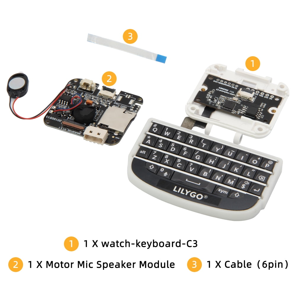 Watch-Keyboard-C3 V1.0 ESP32-C3 T-Watch Expansion Module QWERTY ...