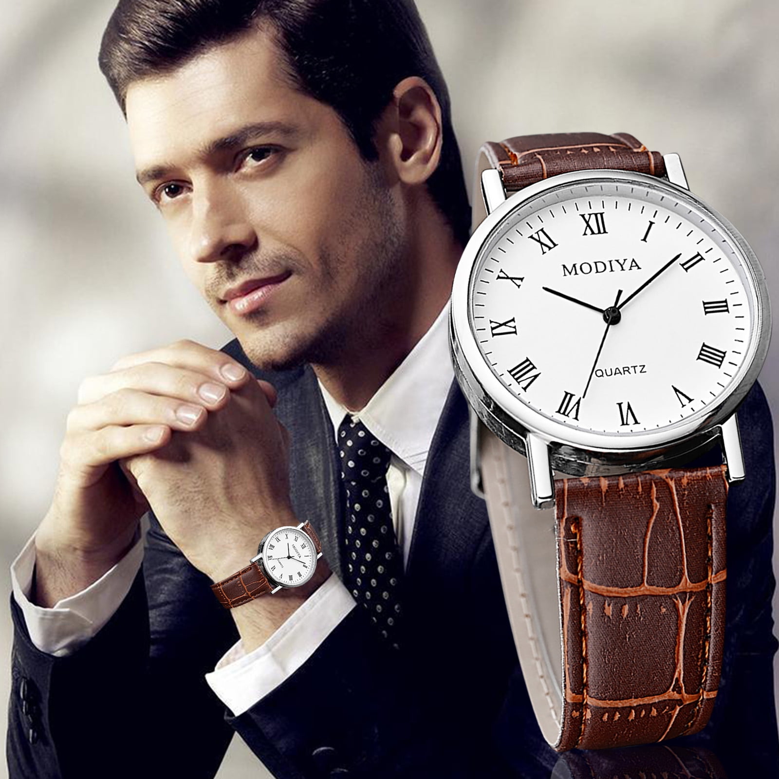 Watch Light Up Trend Dial Roman Scale Belt Classic Calendar Strap Men'S ... Watch Light Up Trend Dial Roman Scale Belt Classic Calendar Strap Men'S ...