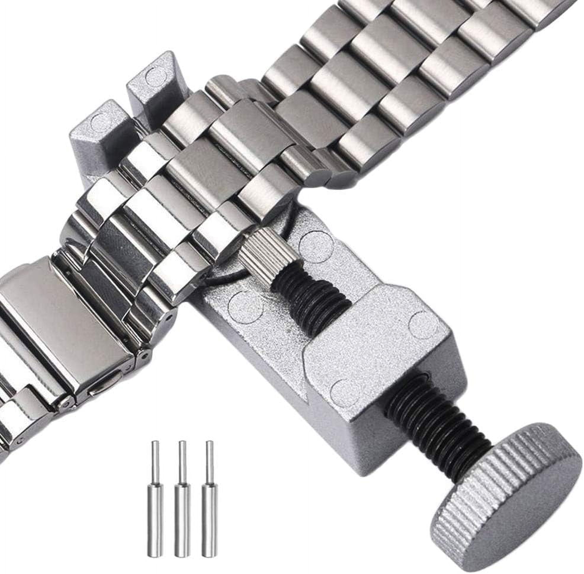 Watch Link Removal tool,Watch Link Remover Kit with 3 Extra Pins,Makes Adjusting Watch Band Easy ...