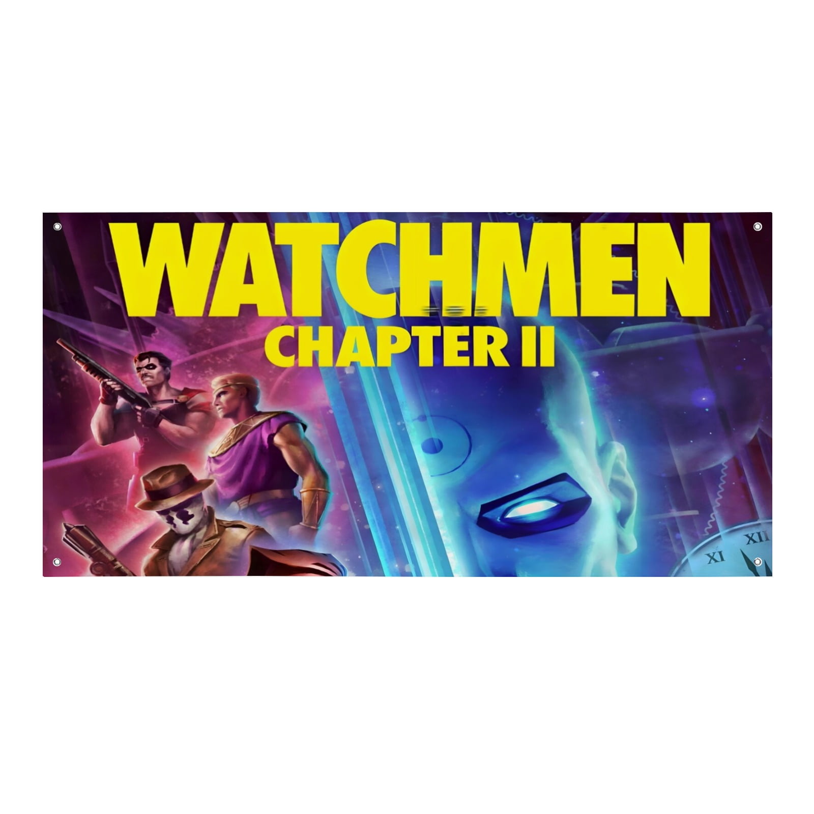 Watch Man-Theme Backdrops Banner Birthday Party Decor Supplies ...