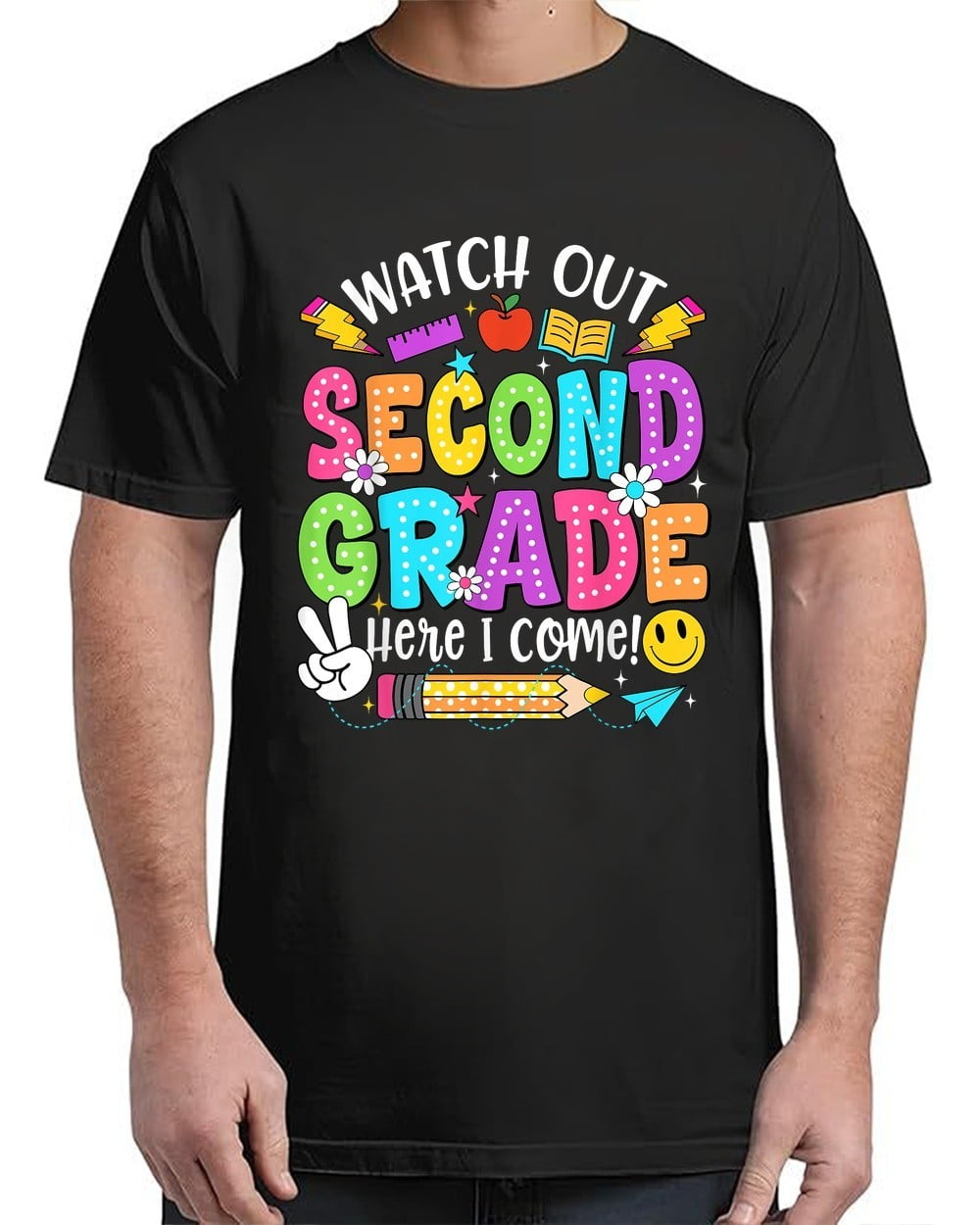 Watch Out 2nd Grade Here I Come Back to School Shirt S-3XL - Walmart.com