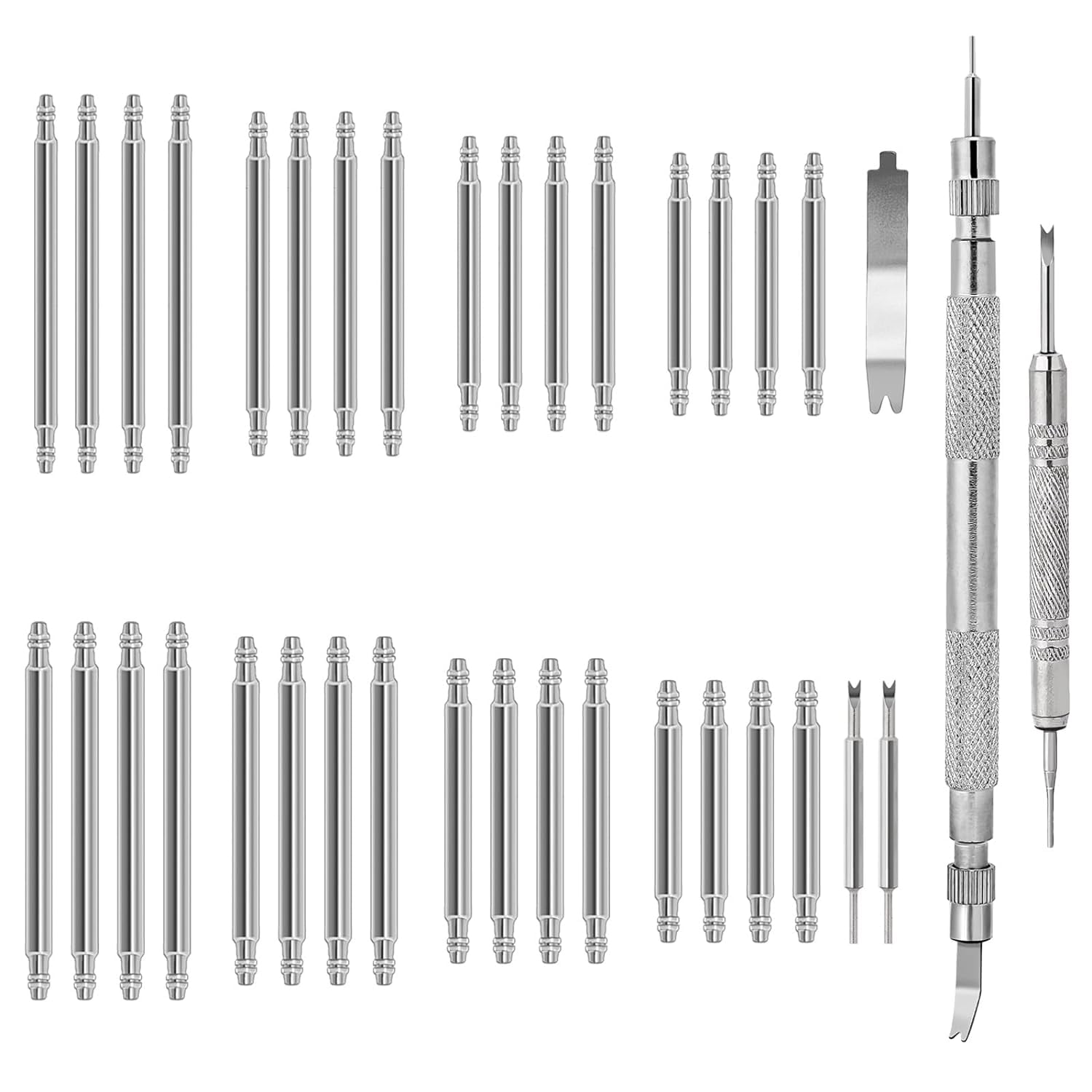 Watch Pins Replacement Kit,37 Pcs Watch Spring Bar Tool Watch Band Pins ...