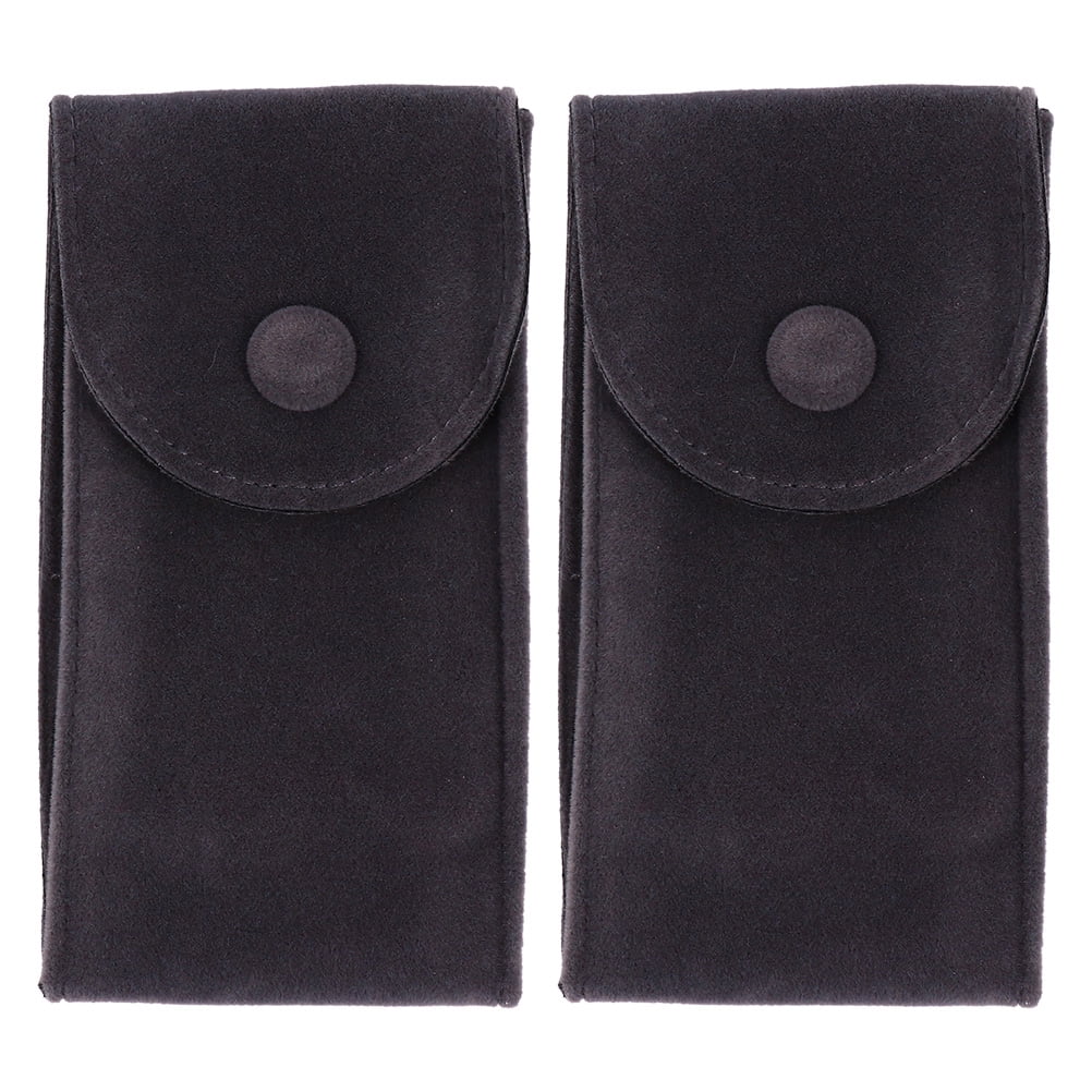 DEEPCRAFF Watch Storage Case Dark Grey Non Woven Fabric 2Pcs - Walmart.com