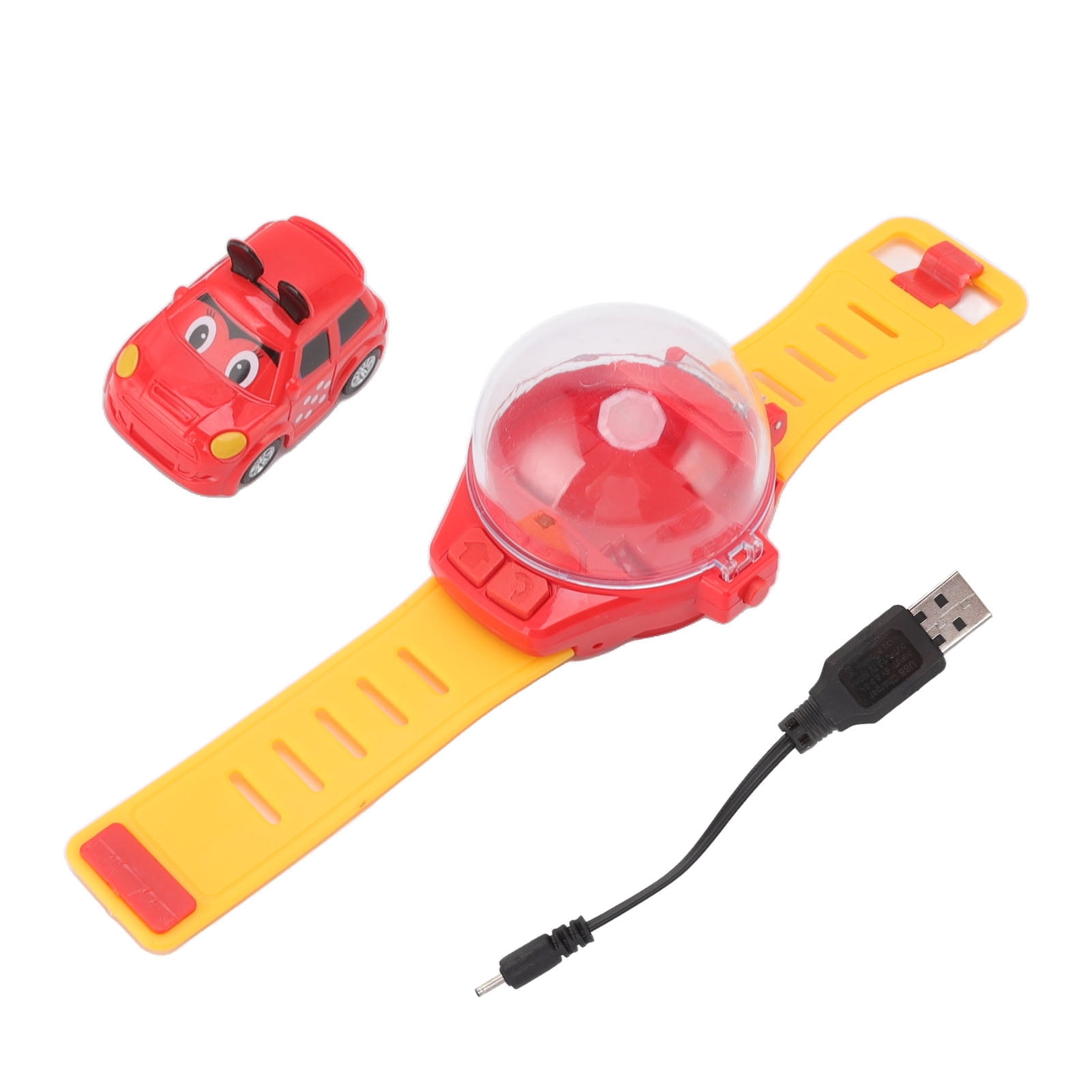 Watch RC Car USB Charging Cartoon Cute Mini RC Car Model Toy with Watch ...