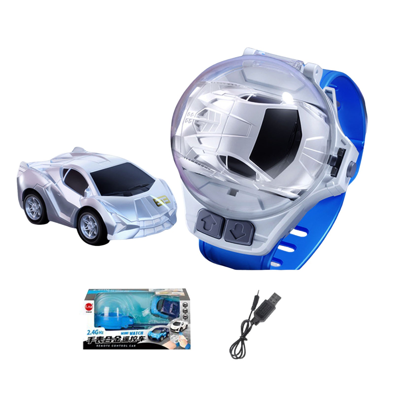 Watch Remote Control Car Toy Mini 2.4 RC Race Car USB Charging Fun Kids ...