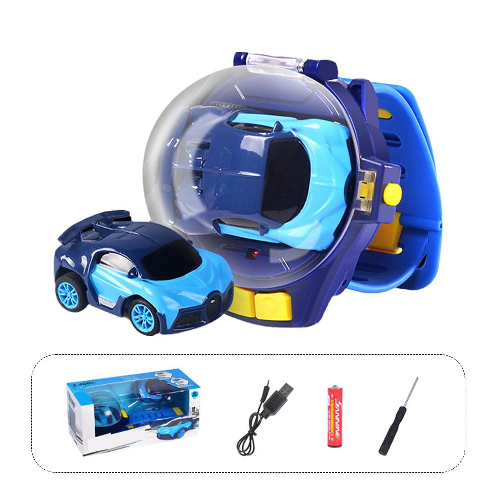 Watch Remote Control Toy Set - Mini Racing Car Playset with Charging ...
