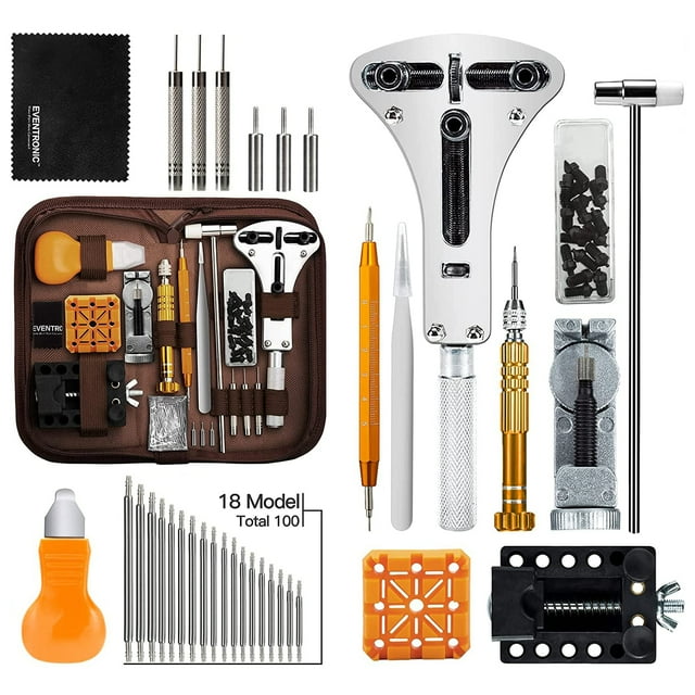 Professional Watch Repair Kit: Battery Replacement, Band Adjustment ...