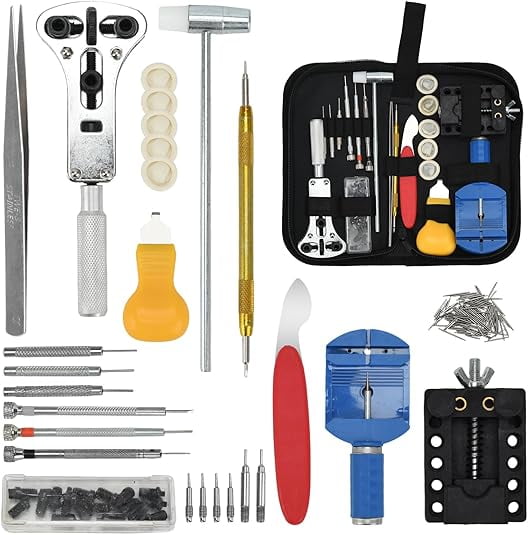 Watch Repair Kit, Watch Battery Replacement Tool Kit Including Band ...
