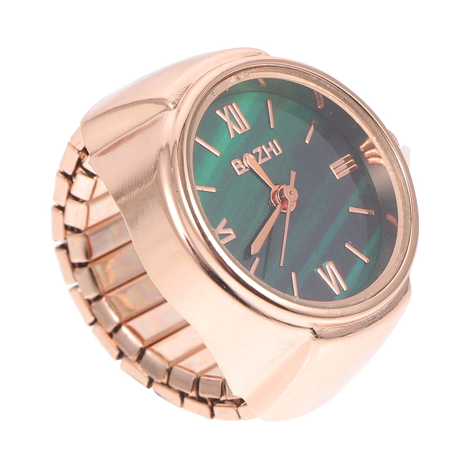 Watch Ring Finger Men Watches Women Male Rings Mini Alloy Dial Fashion ...
