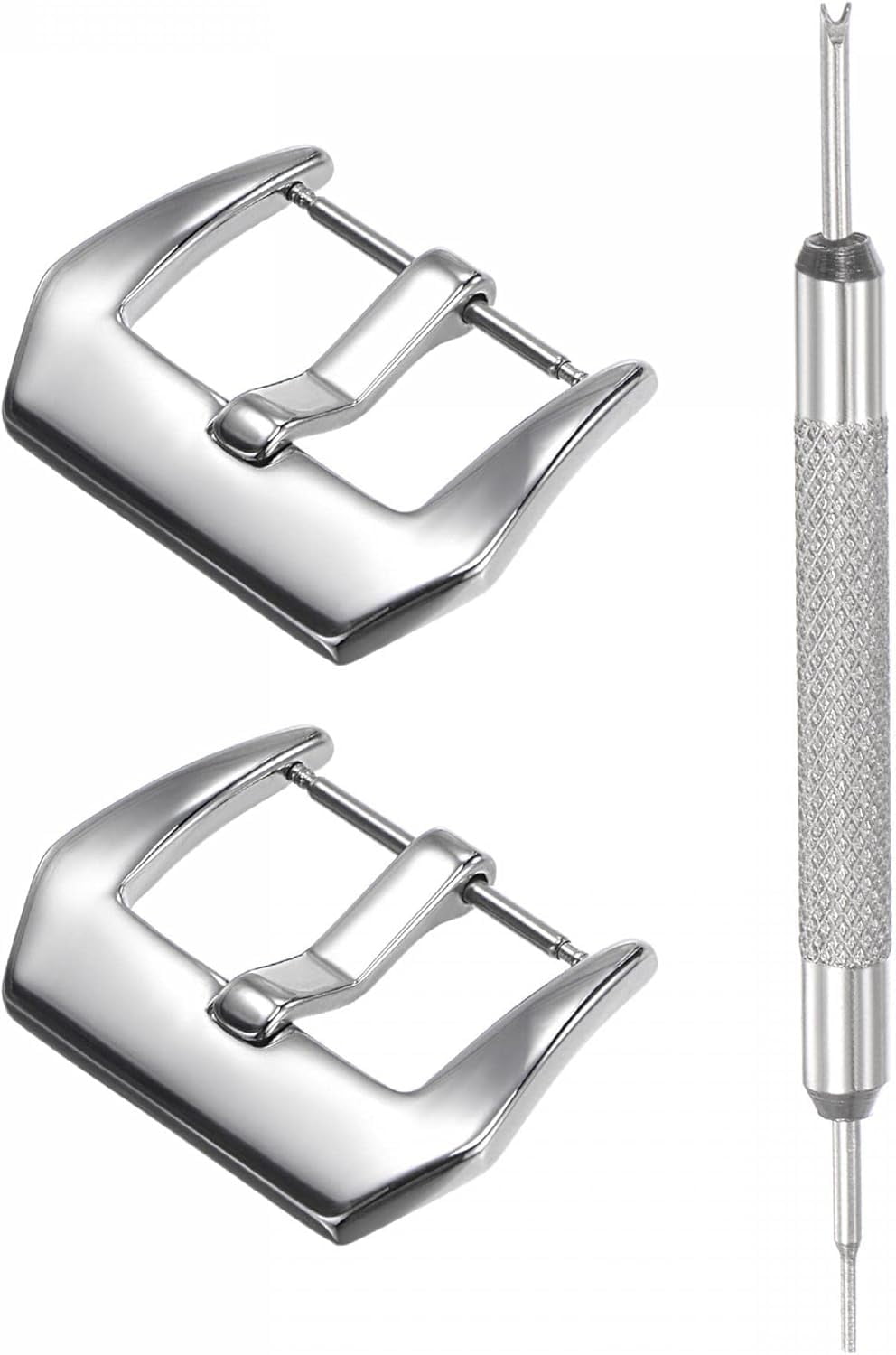 Watch Strap Clasp Replacement Set, Stainless Steel Polished PVD Buckle ...