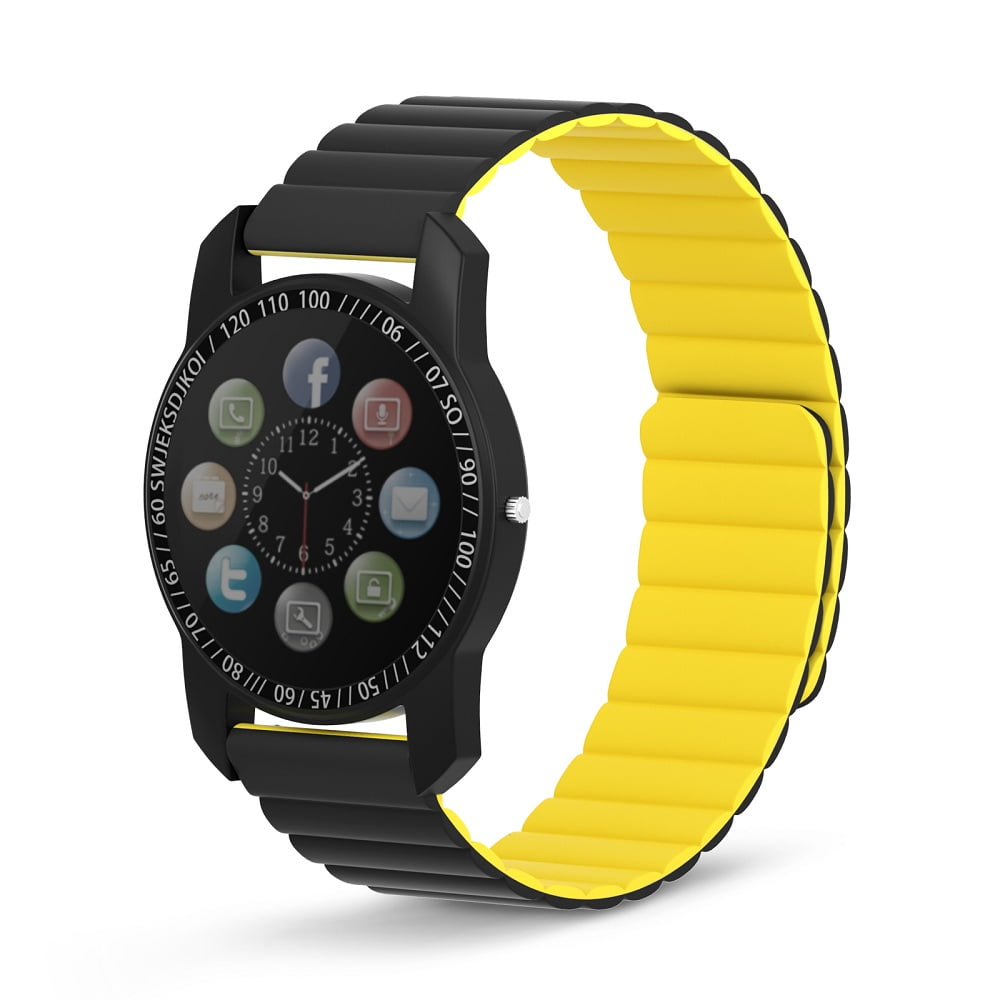 Watch Strap, Double Color Silicone Magnetic Smartwatch Band for Samsung ...