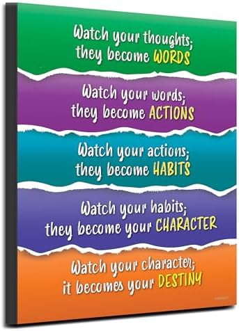 Watch Your Thoughts for They Become Words Posters (20-Pack) — Anti ...
