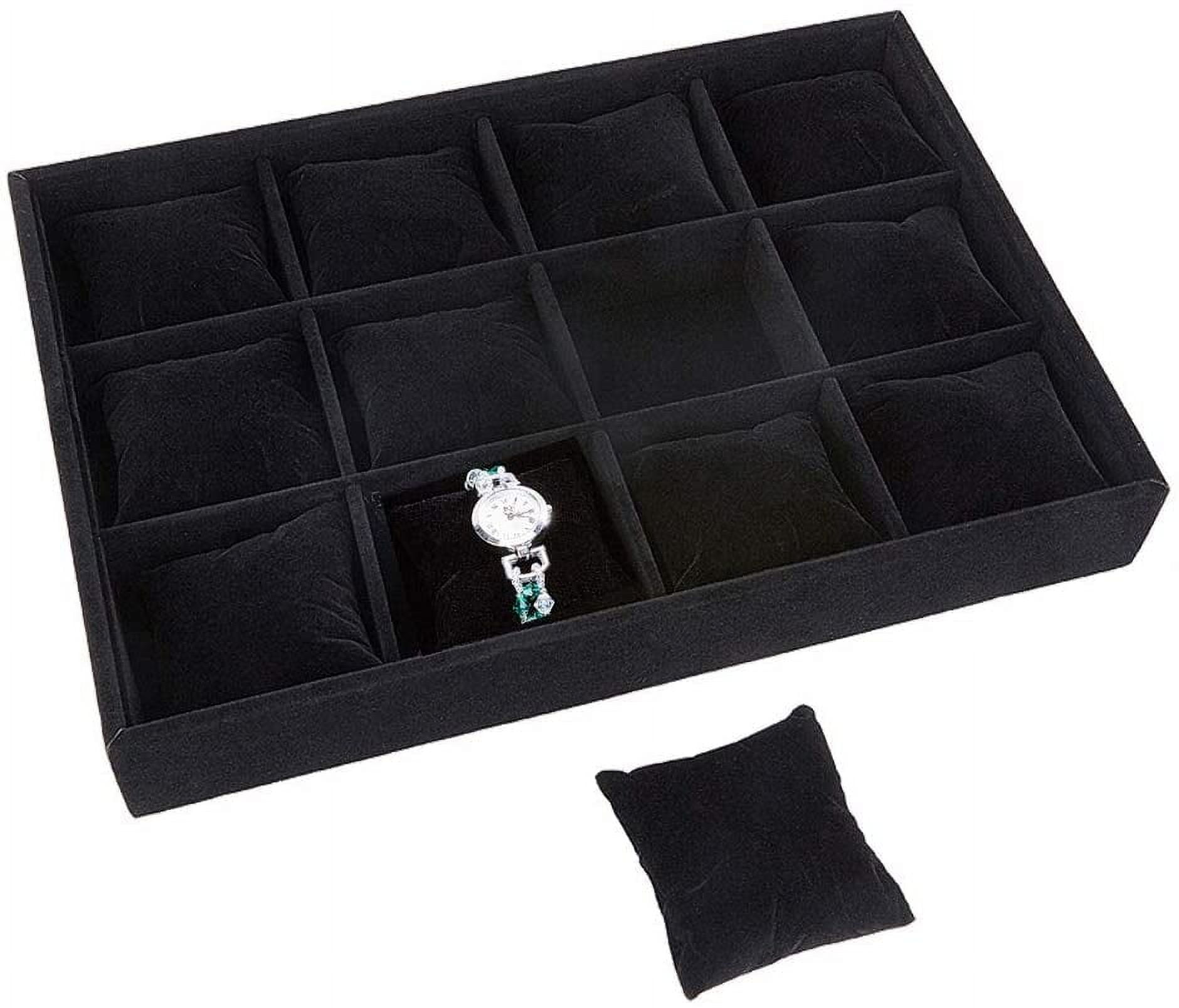 Watch Tray 12 Grids Jewelry Tray Organizer Velvet Watch Show Tray ...