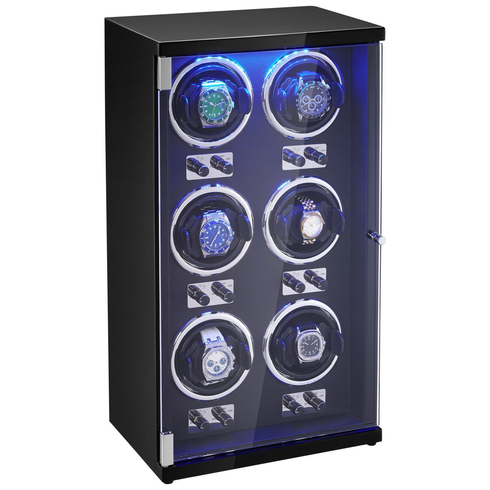Watch Winder, Watch Winder for 6 Men's and Women's Automatic Watches ...