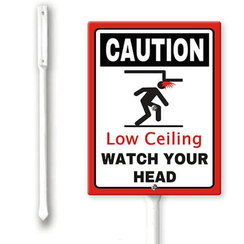 Watch Your Head Sign Caution Low Ceiling Sign with Stake 4.6 x 6 inch ...