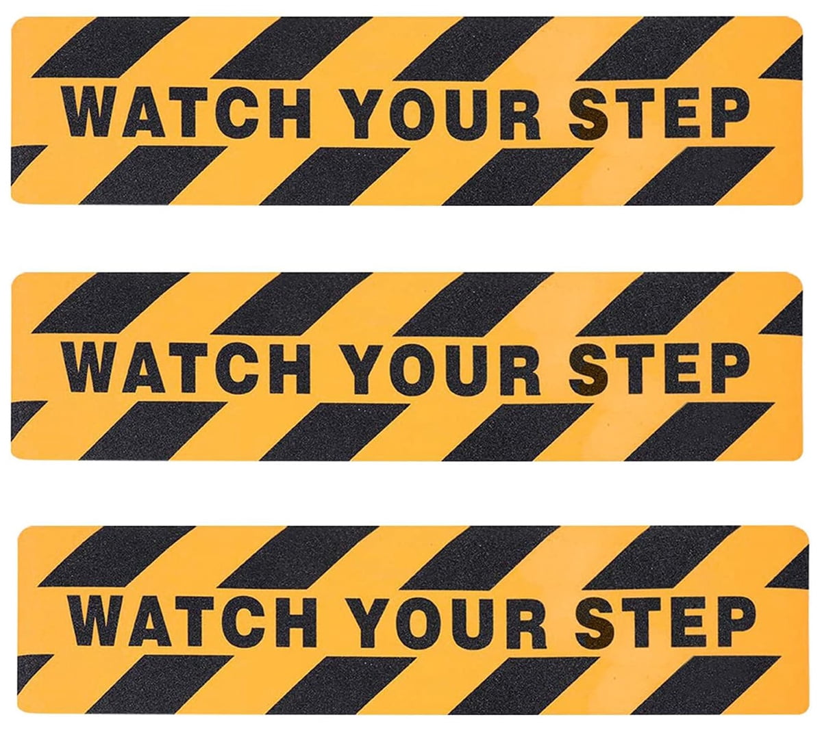 Watch Your Step Stickers,Happon 3 Pack Self Adhesive Vinyl Warning Tape ...