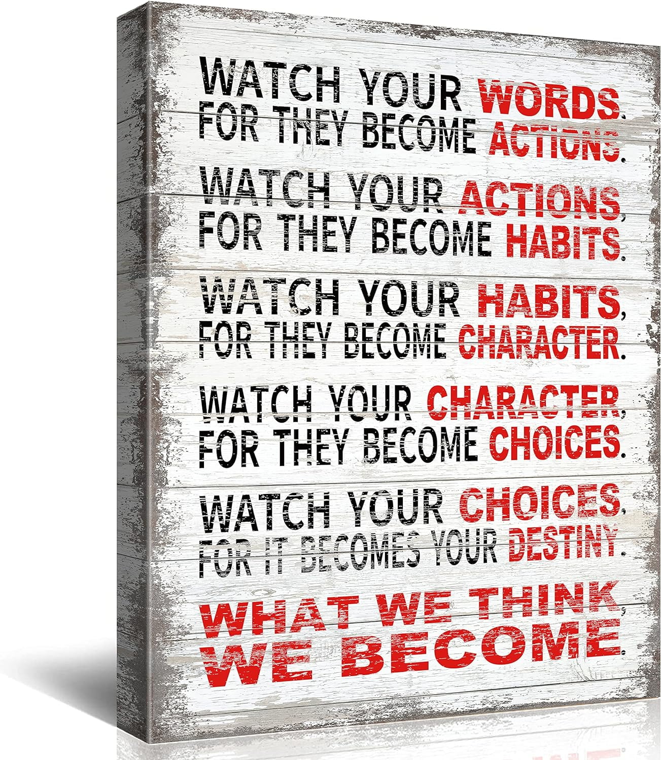 Watch Your Words Motivational Classroom Poster Modern Canvas Prints ...