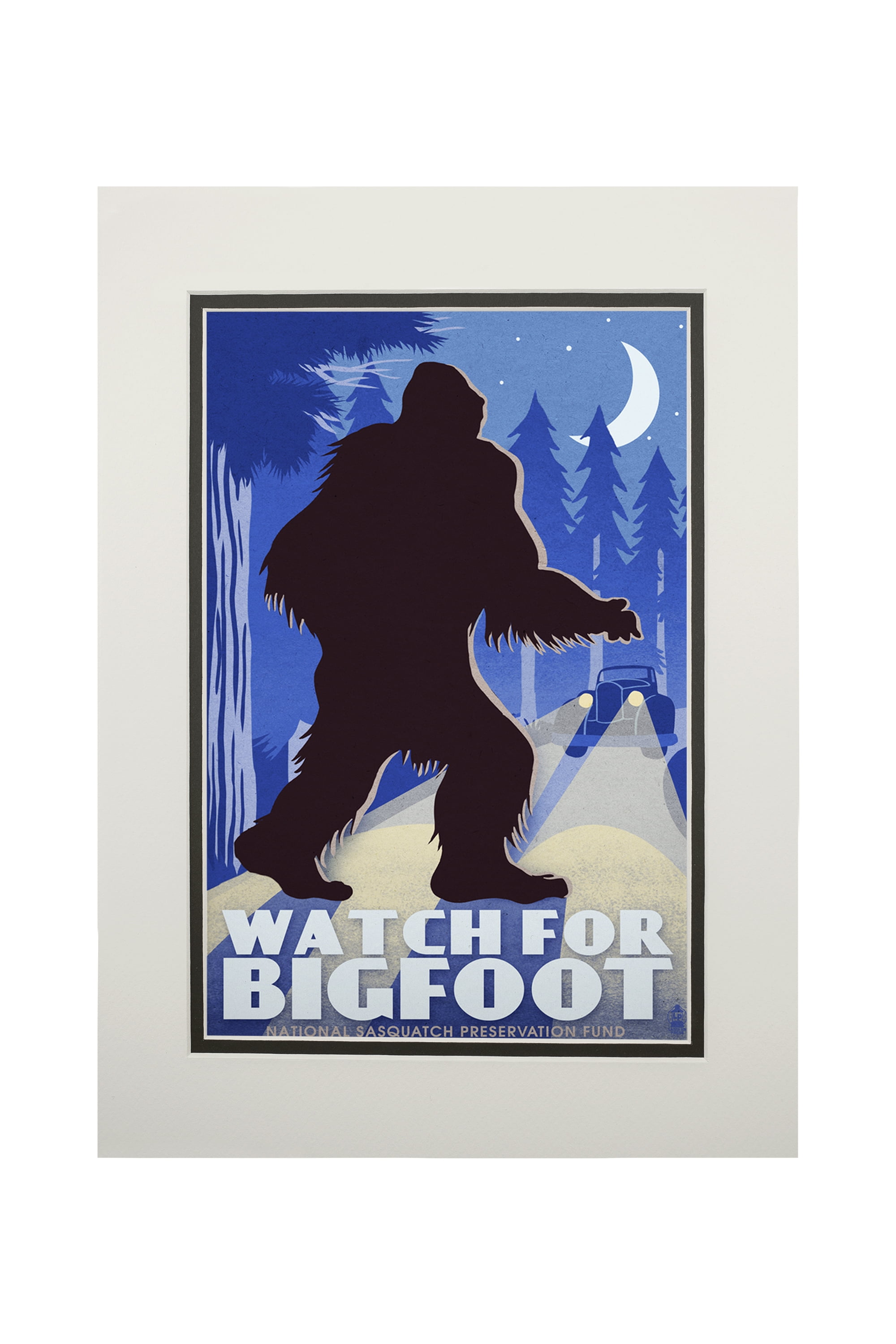 Watch for Bigfoot, WPA Style - Walmart.com