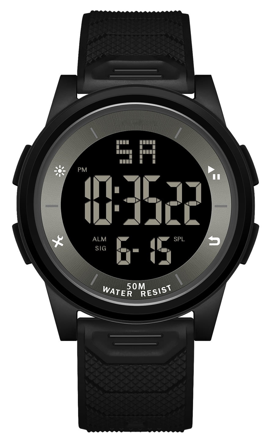 Watch for Men, Men Digital Sport Watch with Stopwatch/Alarm/Dual Time ...