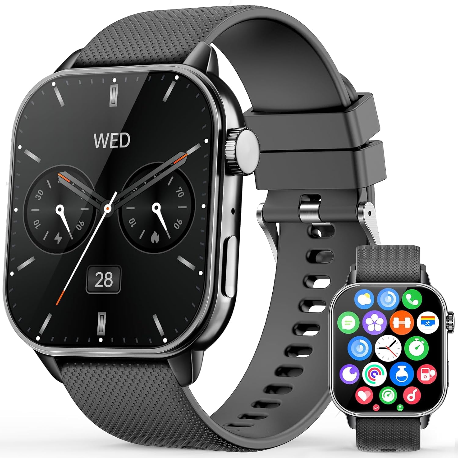 Watch for Men Women, 1.85'' AMOLED Fitness Watch with 120+ Modes, Call ...