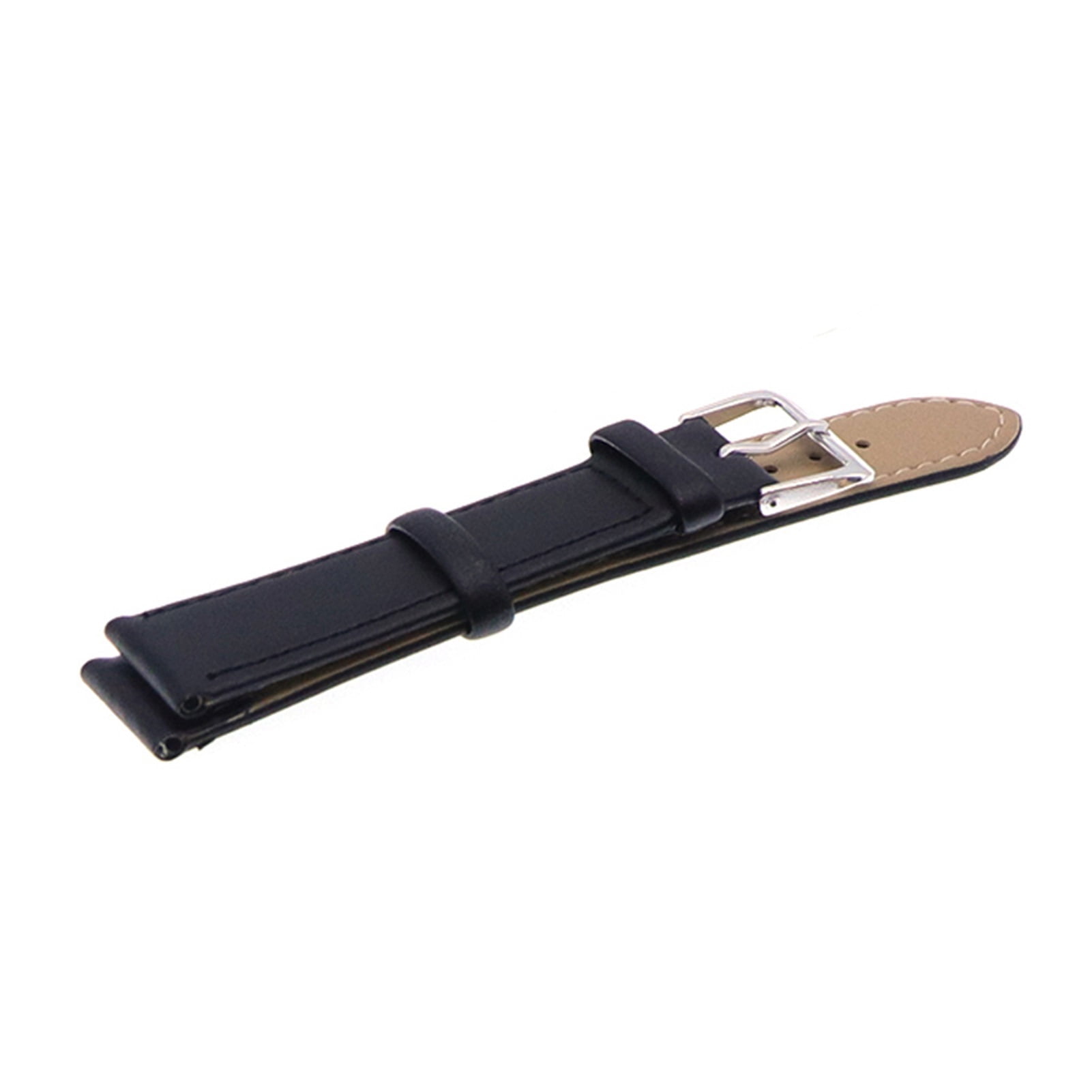 Watch strap with stainless steel buckle leather watch strap 12,14, 16 ...