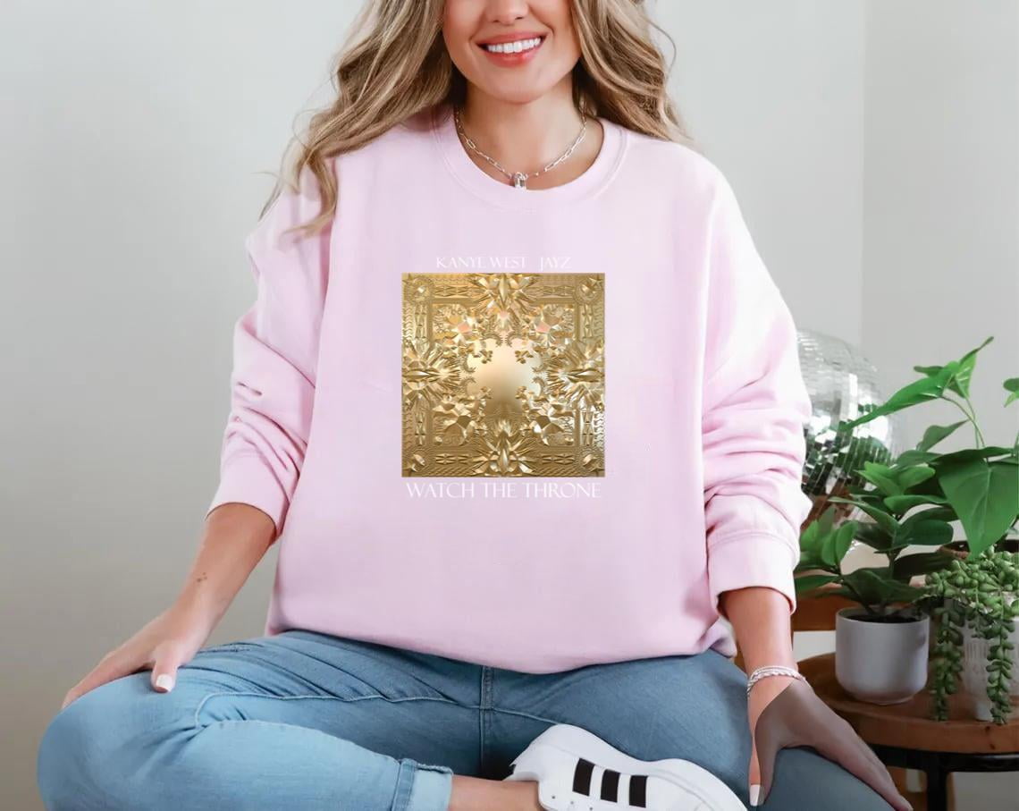 Watch the Throne Sweatshirt with Jay-Z and Ye Rap Album Collaboration ...