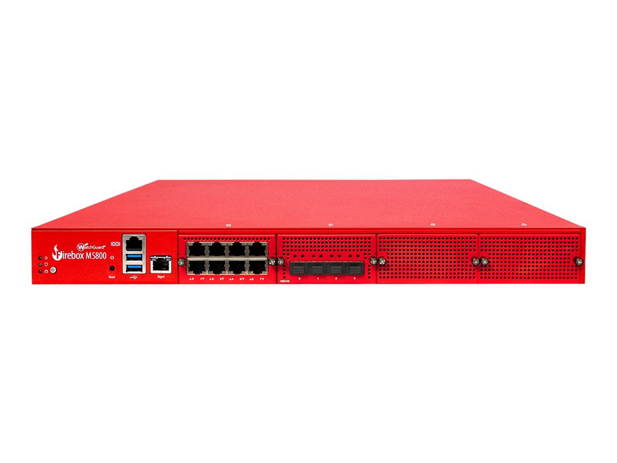 WatchGuard Firebox M5800 - Security appliance - with 1 year Basic Security Suite - 10GbE - rack ...
