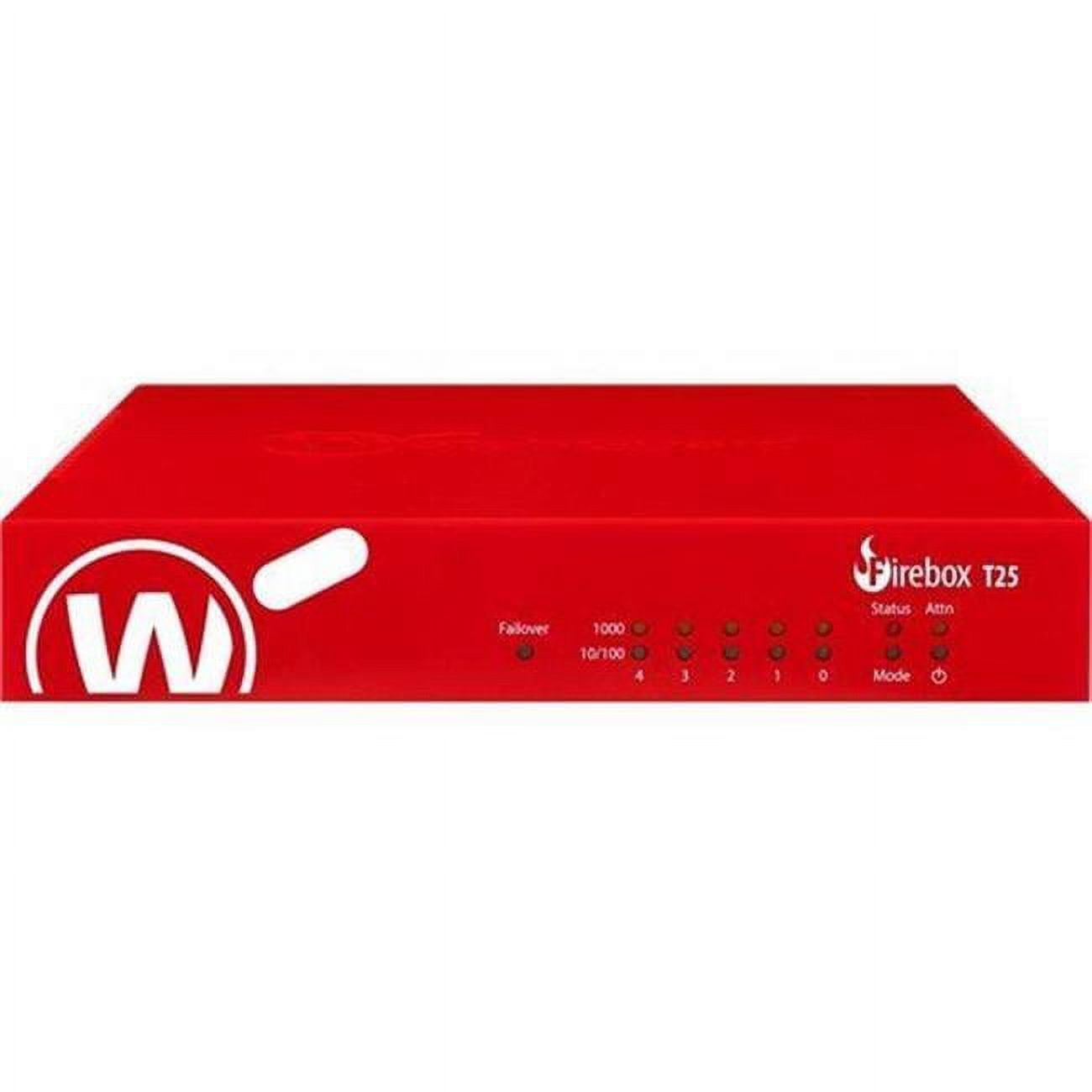 WatchGuard Technologies WGT26643 5 Port 1000Base-T Gigabit Ethernet T25-W Network Security ...